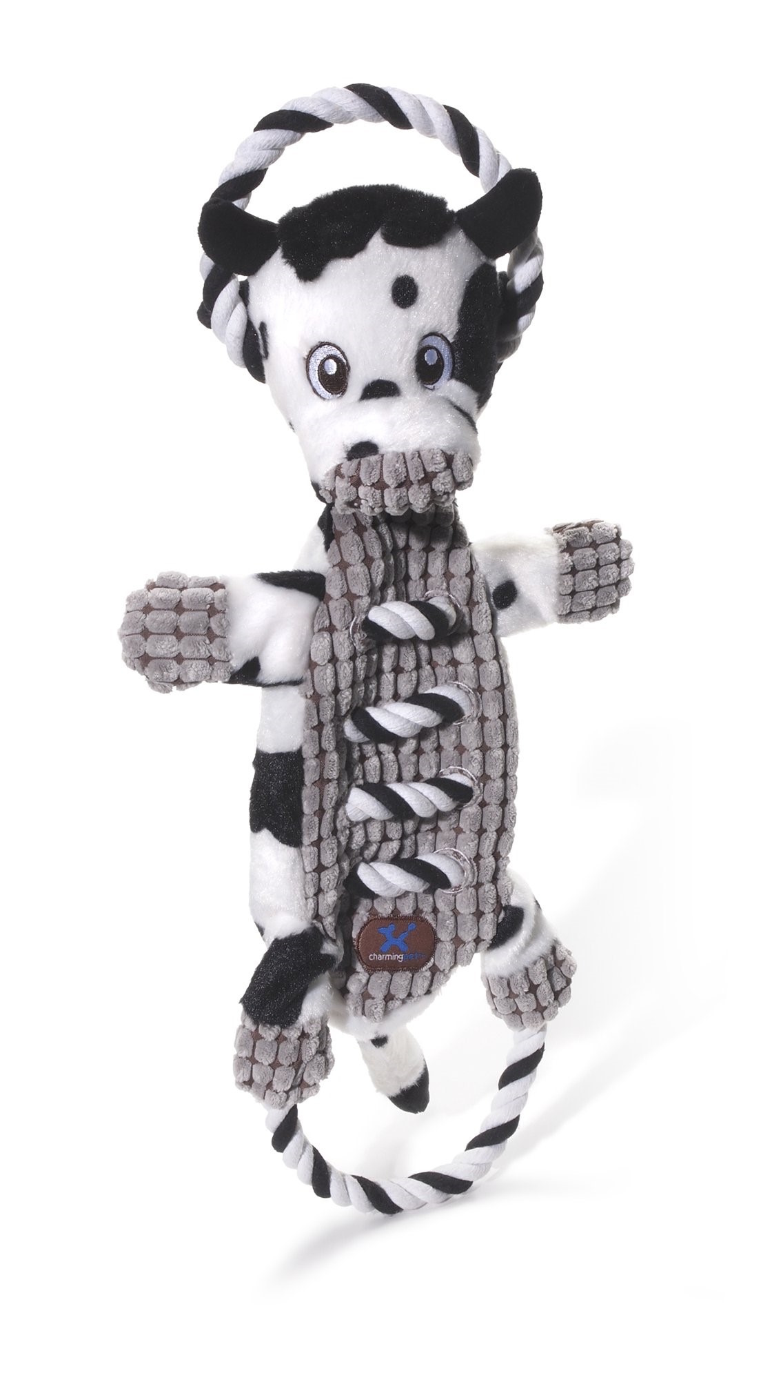 Charming Pet TSC-61170 22.5 inches Ropes-A-Go-Go Cow Dog Chew Toy ...
