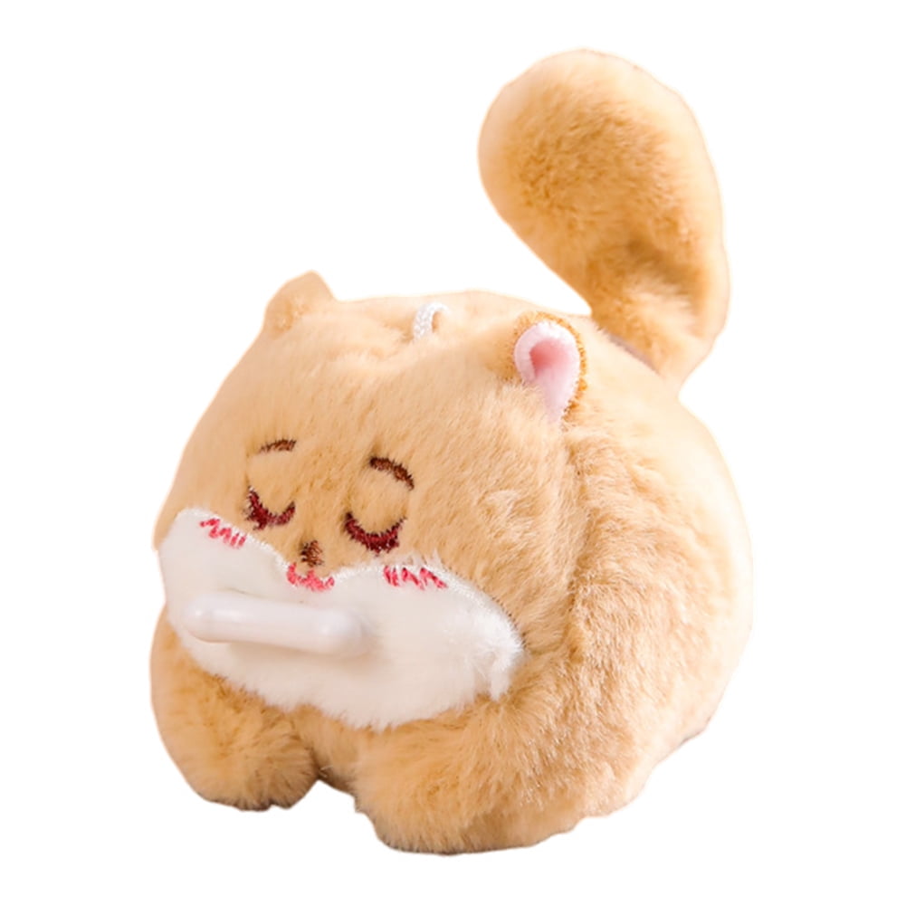 Charming Pull-Tail Plush Toy with Jingly Bells Furry Friend Interactive ...