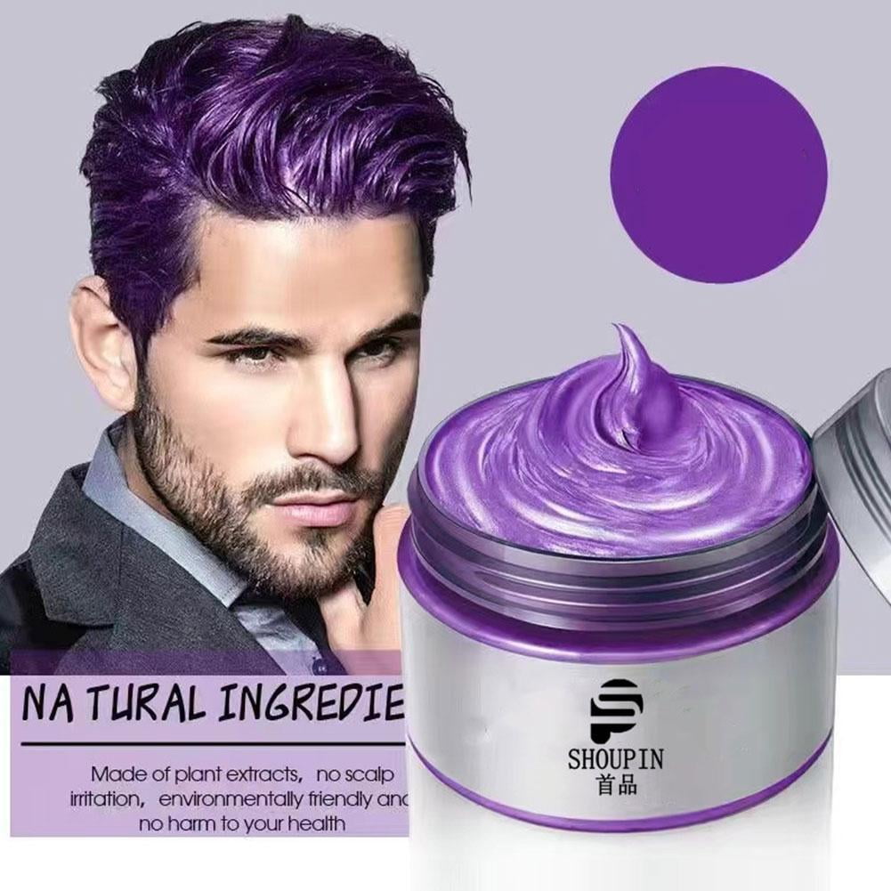 Charming Purple 100ml Hair Mud Disposable Plant Color Hair Mud Pure ...