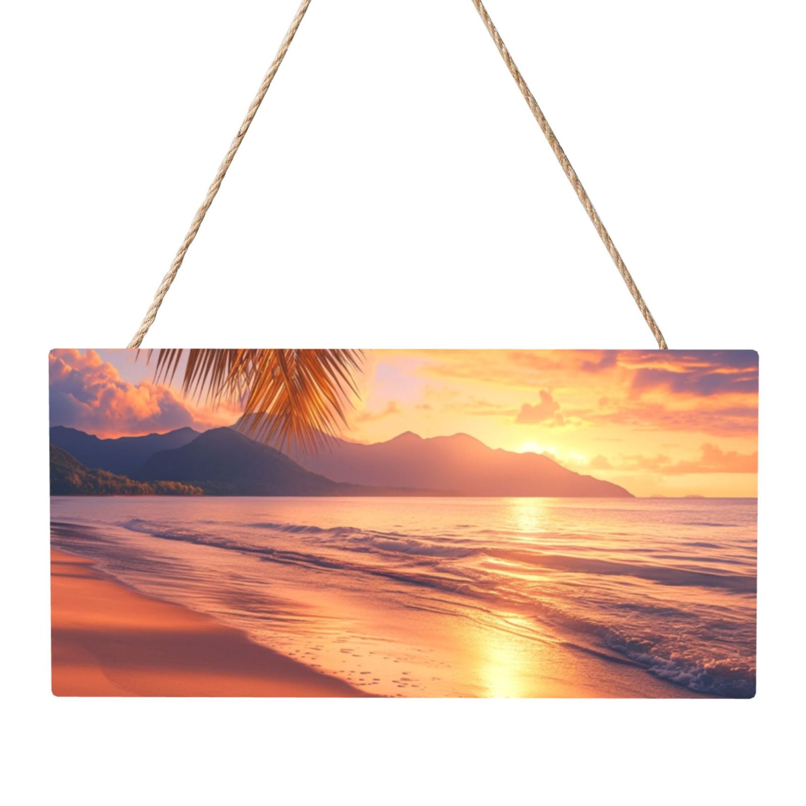 Charming Rectangular Wooden Decor Sign - Lightweight Density Board ...