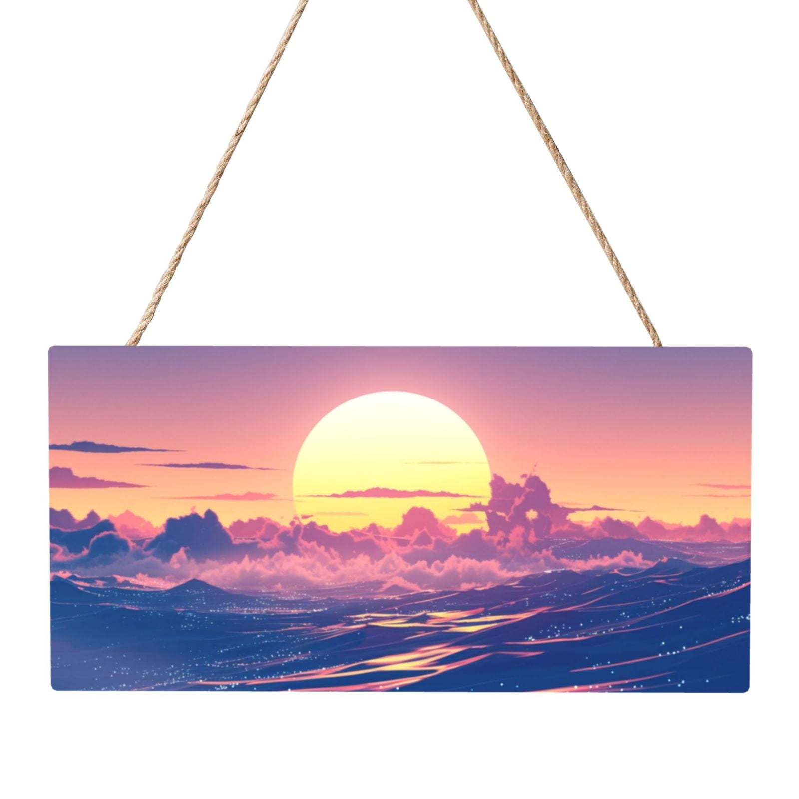 Charming Rectangular Wooden Decor Sign - Lightweight Density Board ...