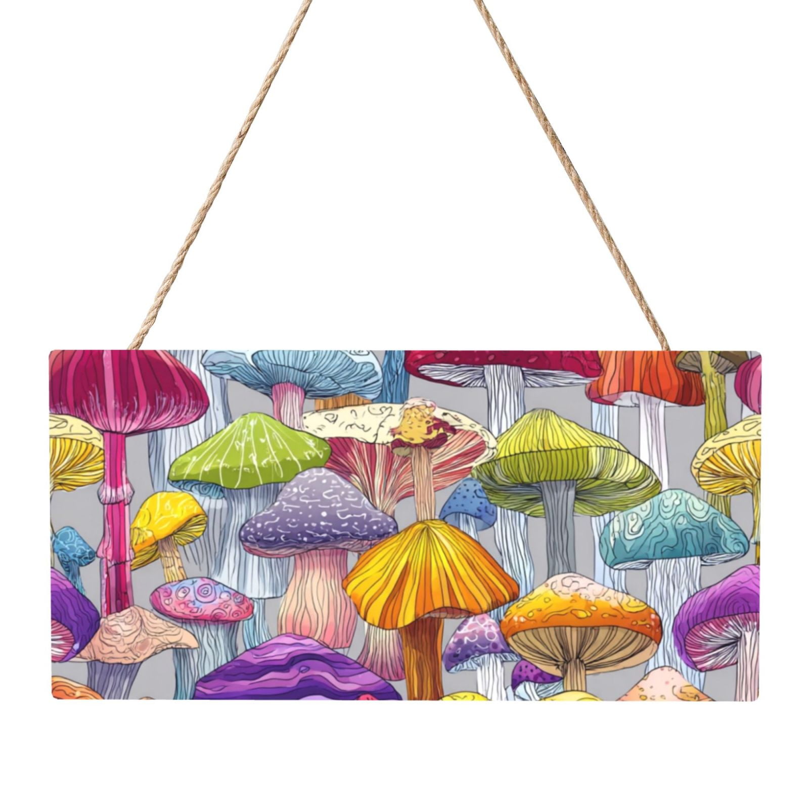Charming Rectangular Wooden Decor Sign - Lightweight Density Board ...