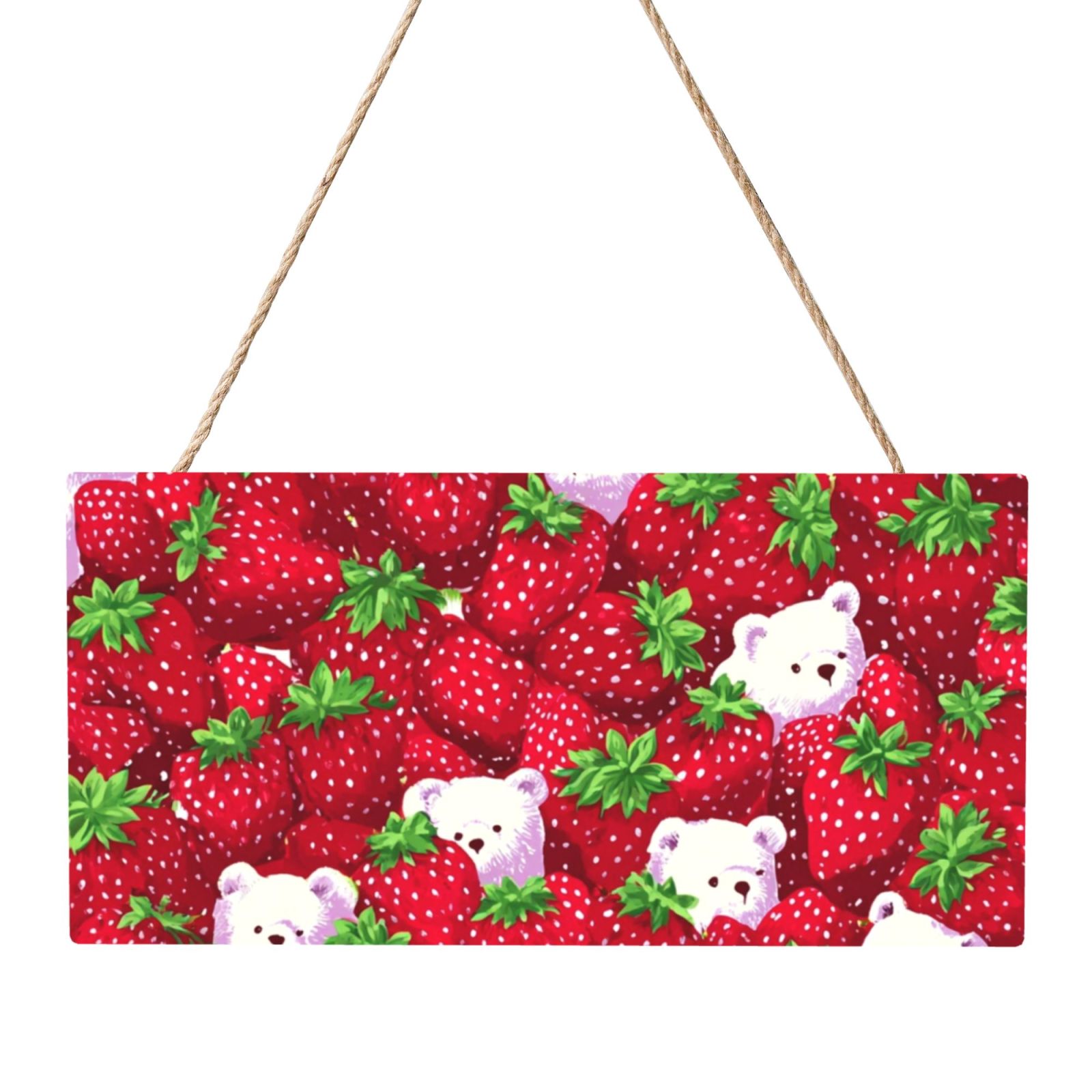 Charming Rectangular Wooden Decor Sign - Lightweight Density Board ...