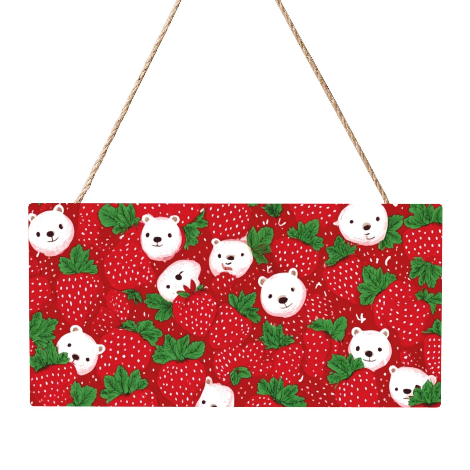 Charming Rectangular Wooden Decor Sign - Lightweight Density Board ...