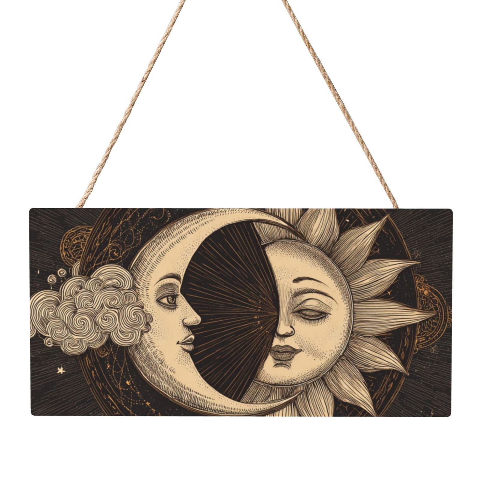 Charming Rectangular Wooden Decor Sign - Lightweight Density Board ...
