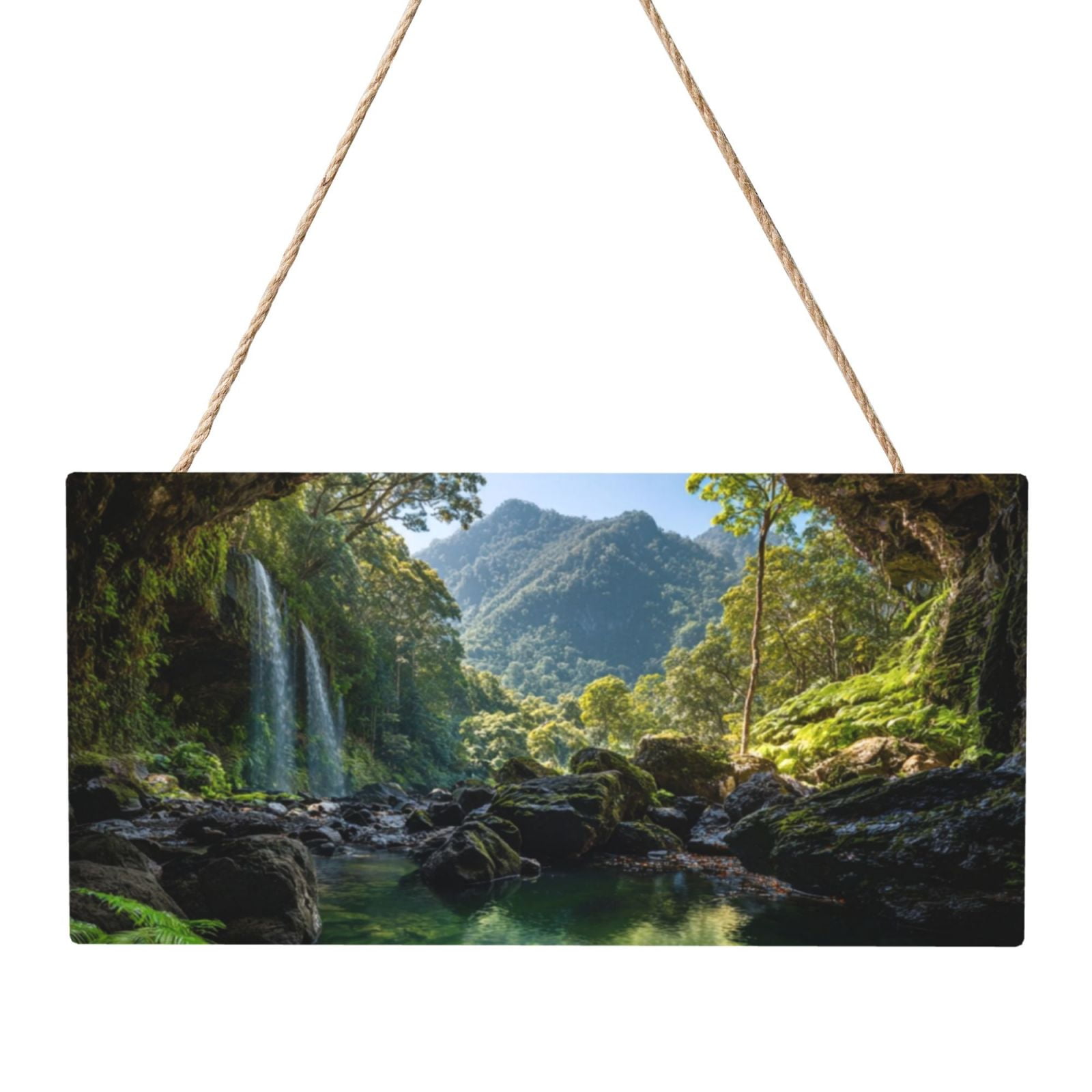Charming Rectangular Wooden Decor Sign - Lightweight Density Board ...