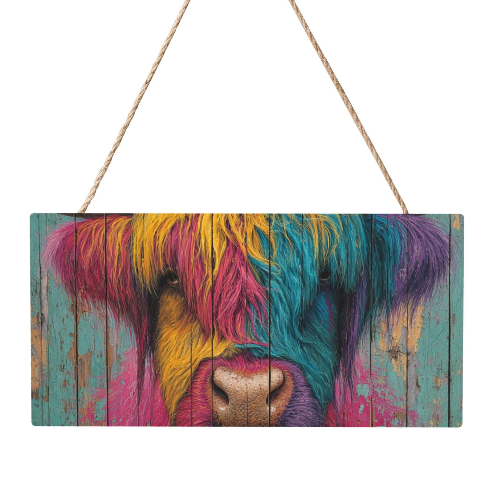 Charming Rectangular Wooden Decor Sign - Lightweight Density Board ...