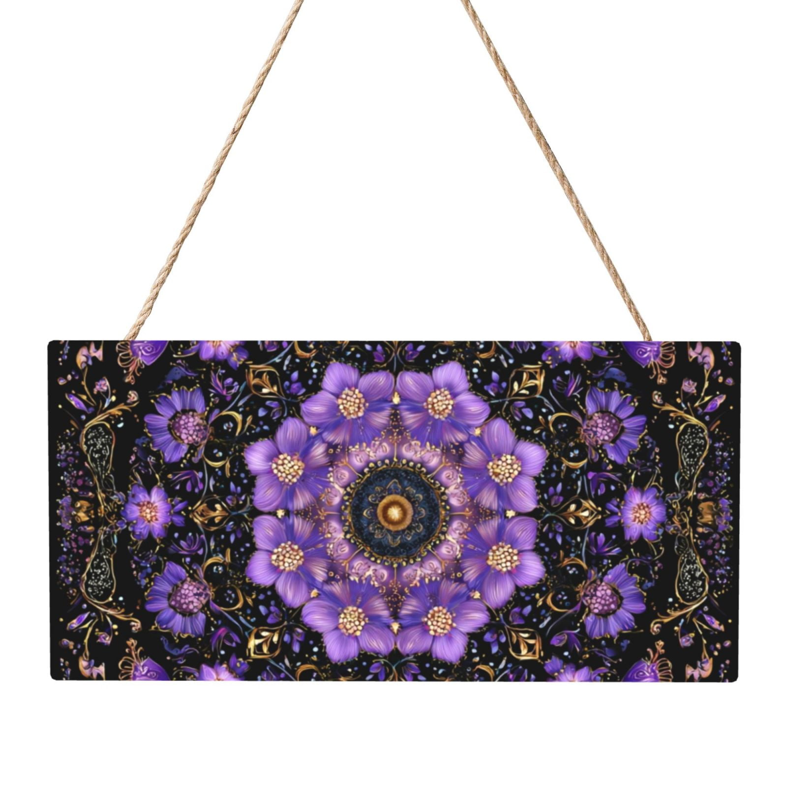 Charming Rectangular Wooden Decor Sign - Lightweight Density Board ...