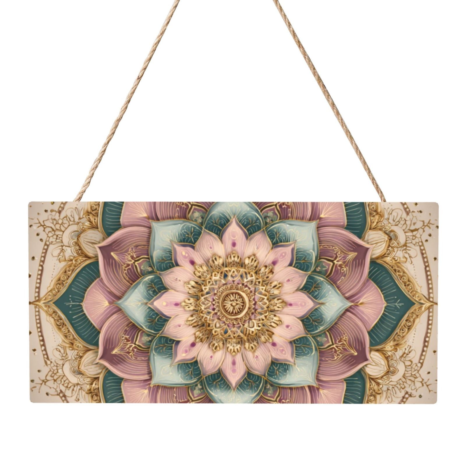 Charming Rectangular Wooden Decor Sign - Lightweight Density Board ...