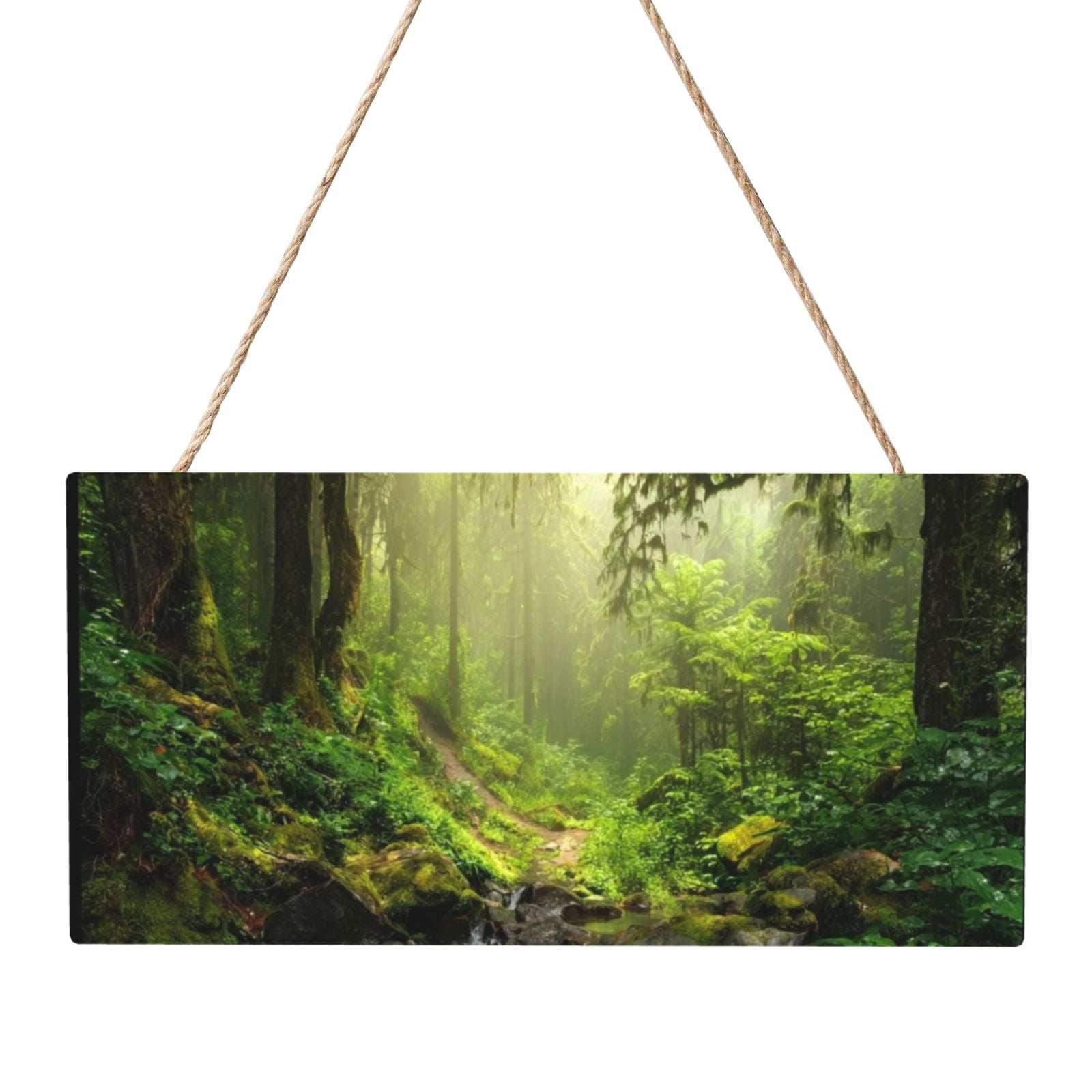 Charming Rectangular Wooden Decor Sign - Lightweight Density Board ...