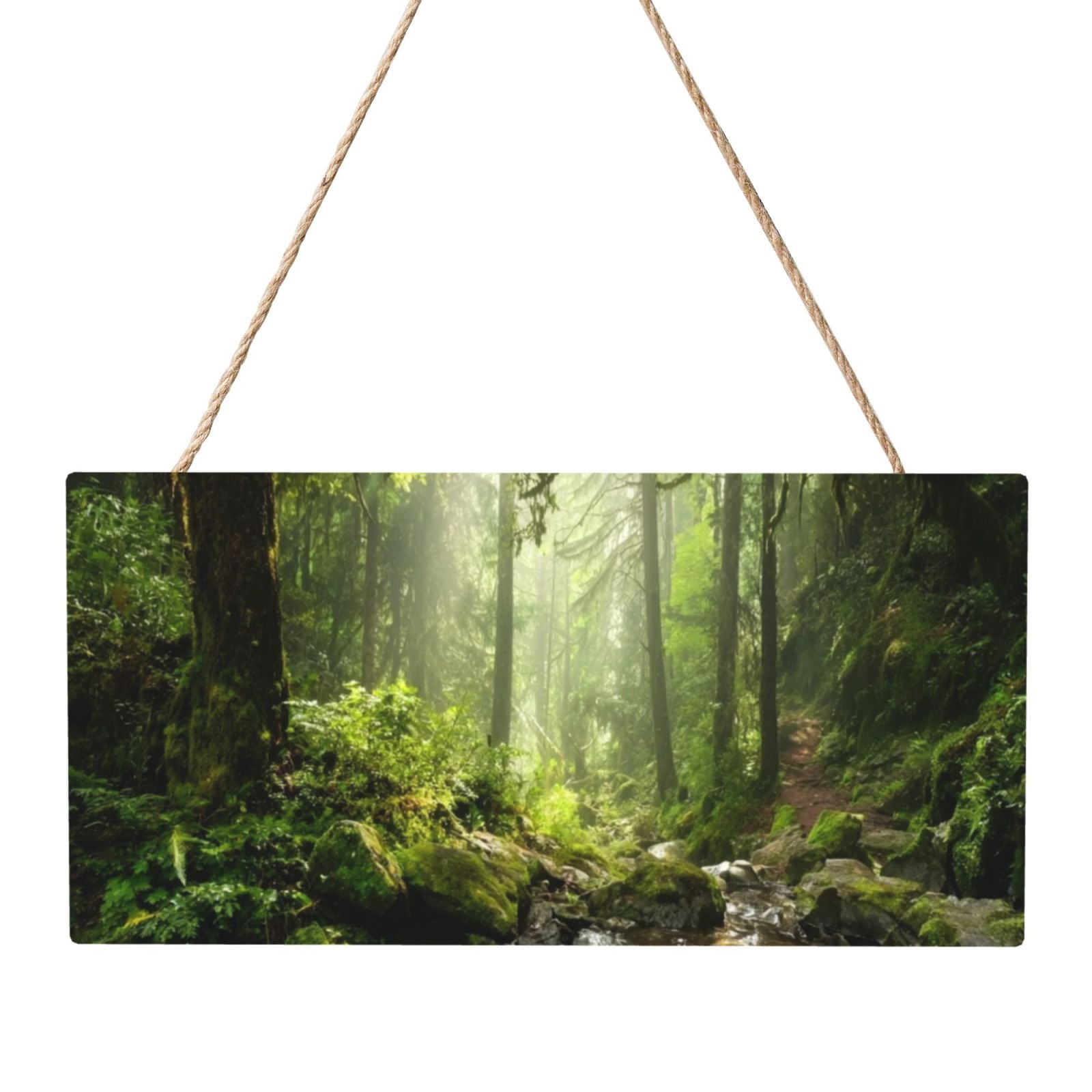 Charming Rectangular Wooden Decor Sign - Lightweight Density Board ...