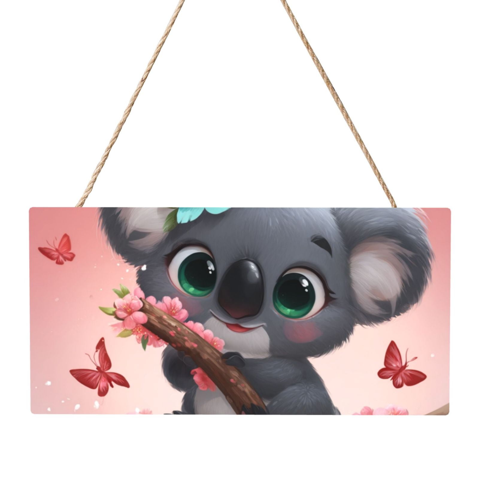 Charming Rectangular Wooden Decor Sign - Lightweight Density Board ...
