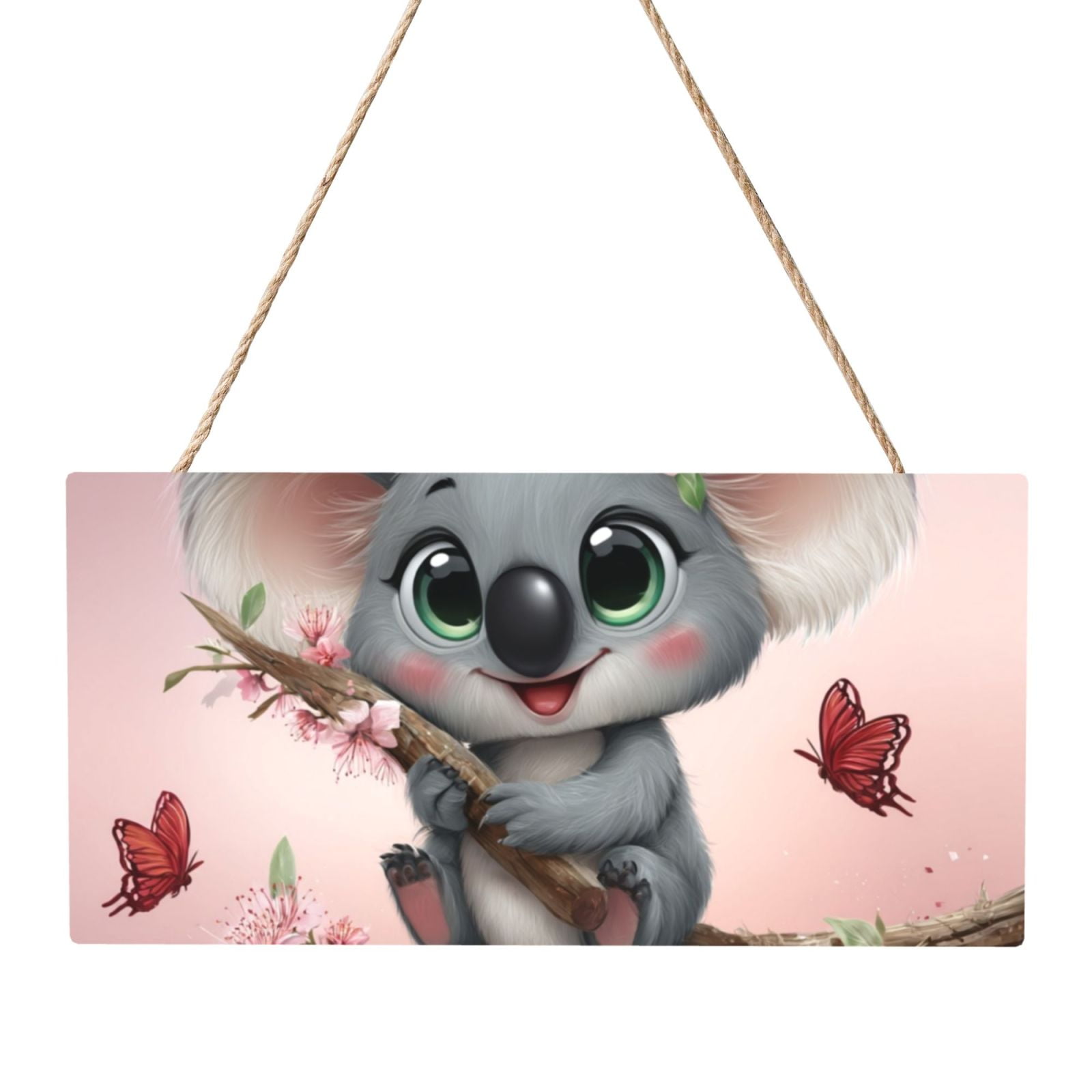 Charming Rectangular Wooden Decor Sign - Lightweight Density Board ...