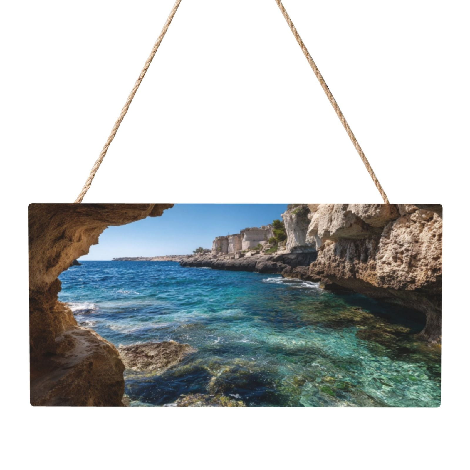 Charming Rectangular Wooden Decor Sign - Lightweight Density Board ...