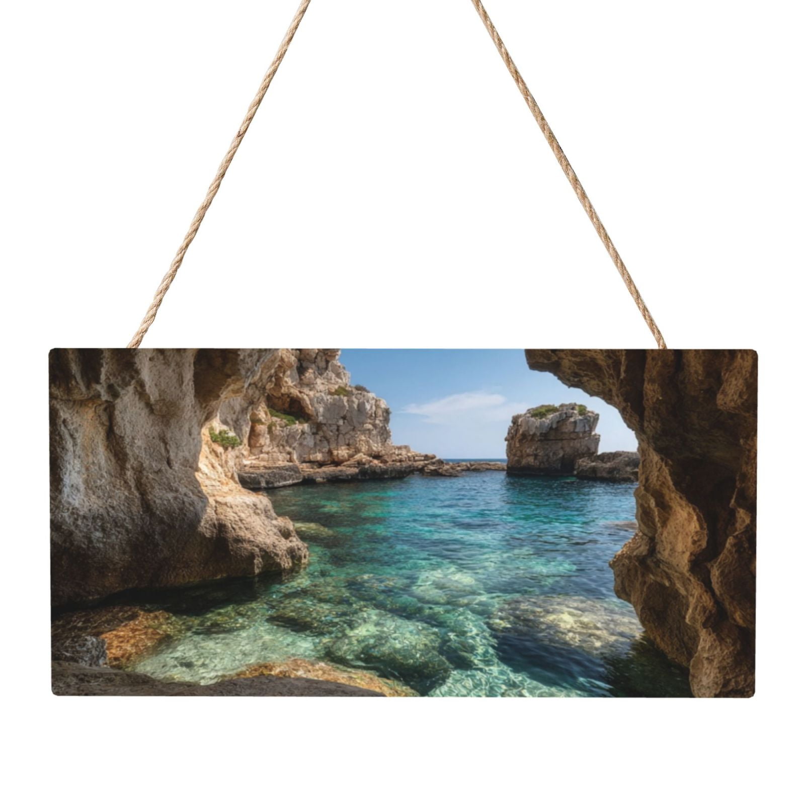 Charming Rectangular Wooden Decor Sign - Lightweight Density Board ...