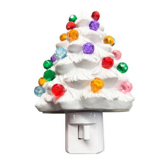 Charming Red 3D Christmas Tree LED Night Light - Holiday Wall ...