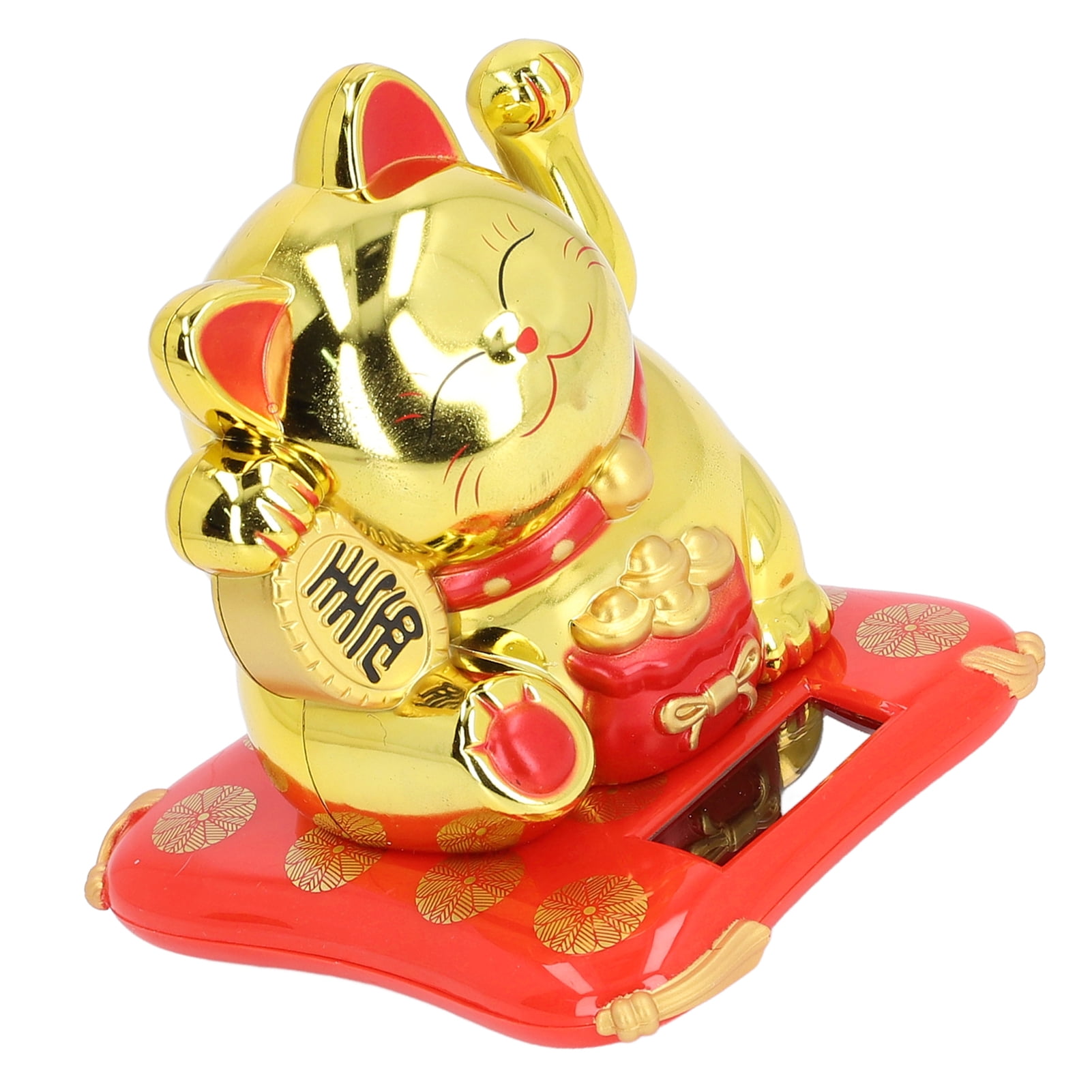 Charming Solar Powered Lucky Waving Cat - Bring Fortune To Your Home Or ...