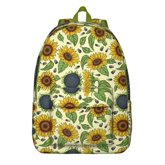 Charming Sunflower Floral Backpack with Thoughtful Compartments ...