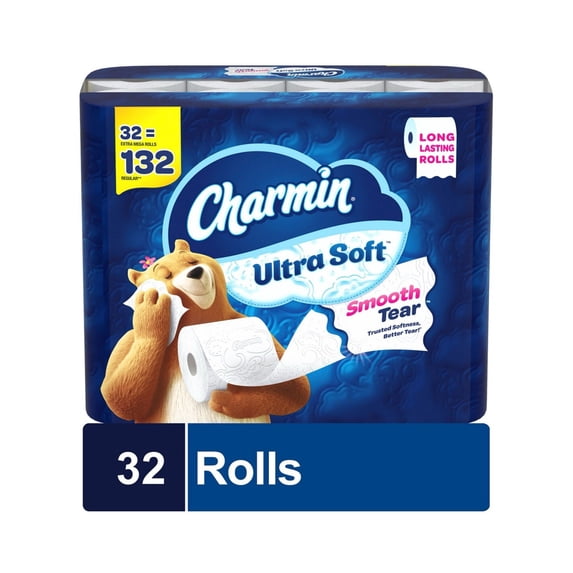 Charming Ultra Soft 2-Ply Toilet Paper 32 Rolls 231 Sheets/Roll ...