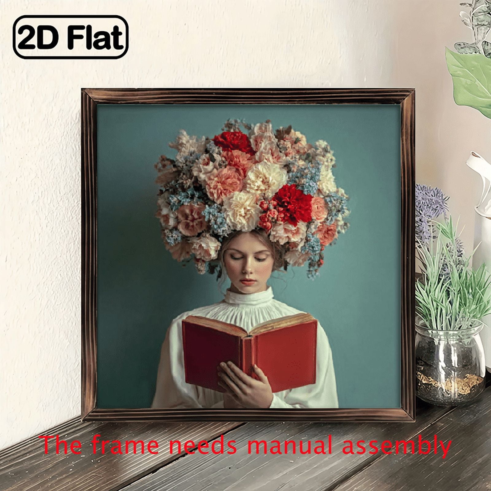 Charming Vintage-Style Wooden Wall Hanging Decorative Sign - Woman ...