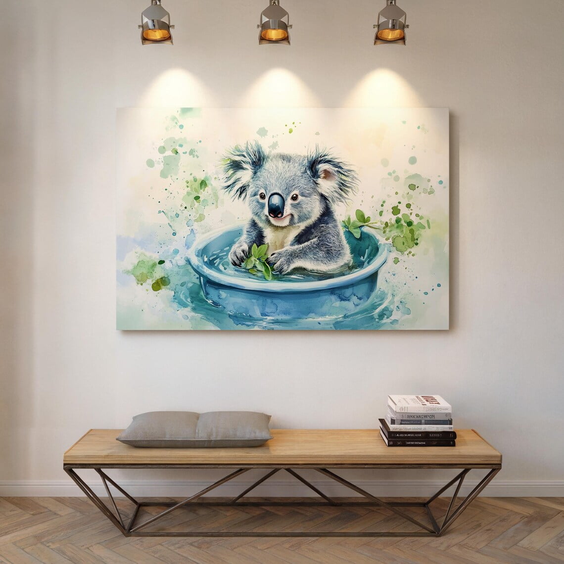 Charming Watercolor Koala Art Print – Cute Animal Wall Decor For Kids ...