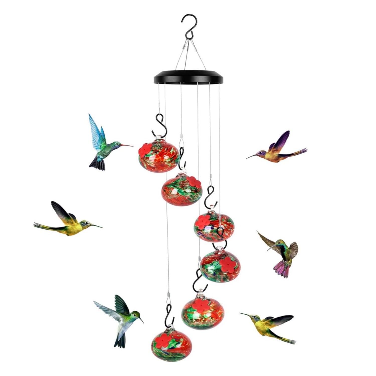 Charming Wind Chimes Hummingbird Feeder for Outdoors Hanging ant and ...