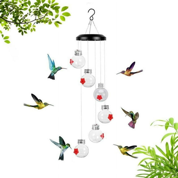Charming Wind Chimes Hummingbird feeders, 2024 New Window Bird Feeders ...