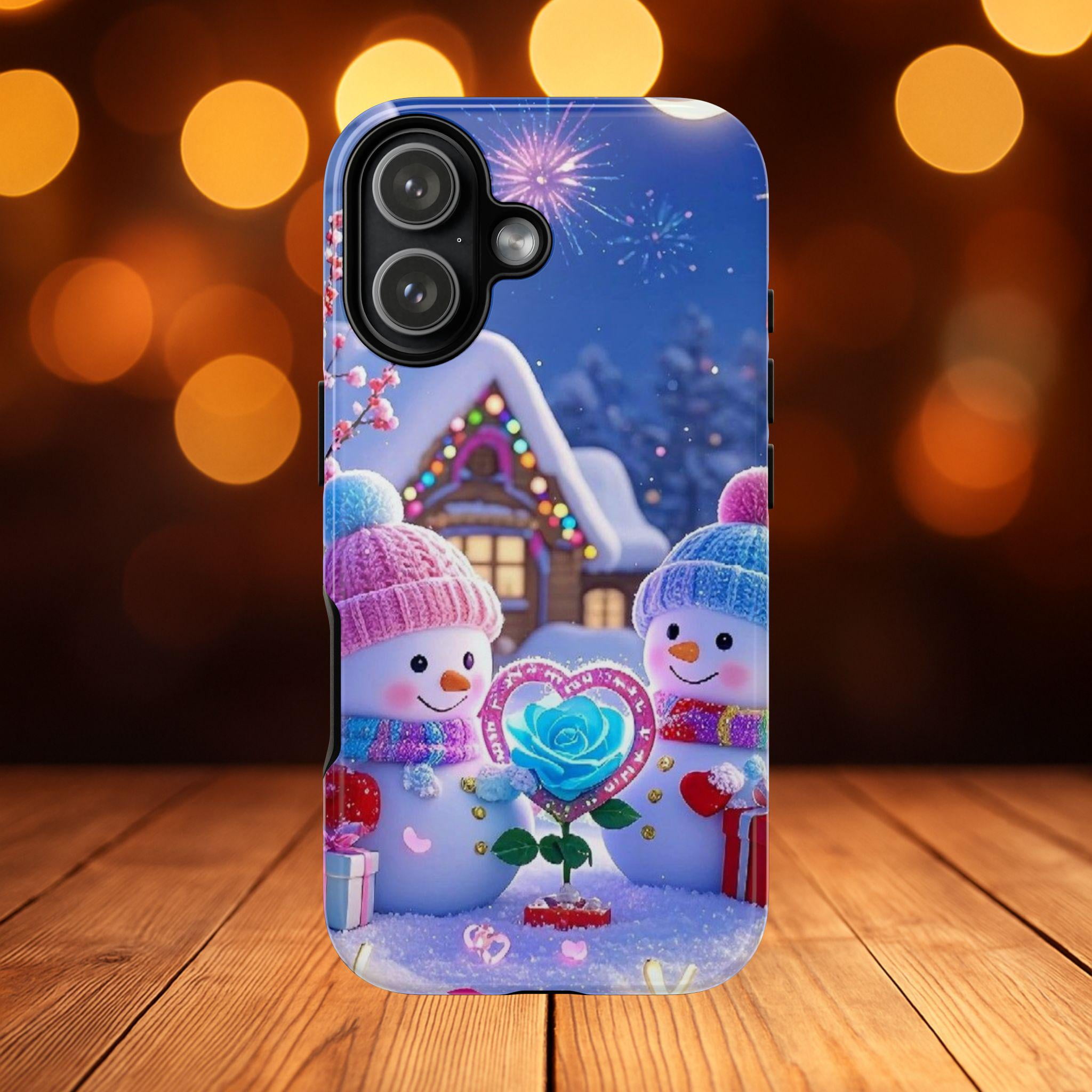 Charming Winter Phone Case Cute Snowman Holiday iPhone 17 11 12 13 14 ...