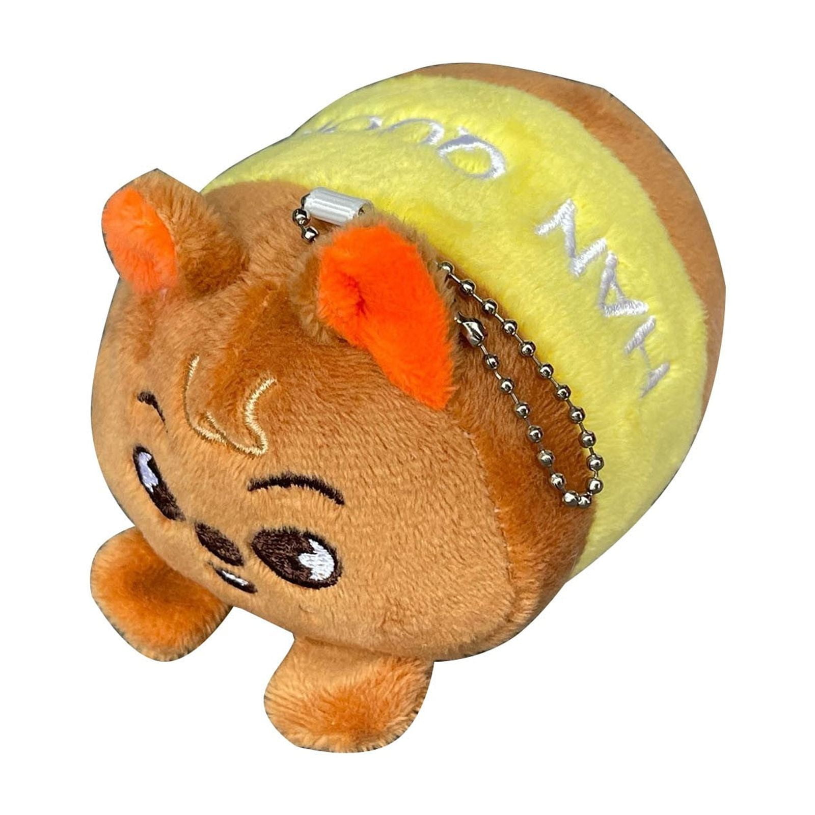 Charming Yellow Cartoon Character Keychain Soft Plush Pendant for Bags ...