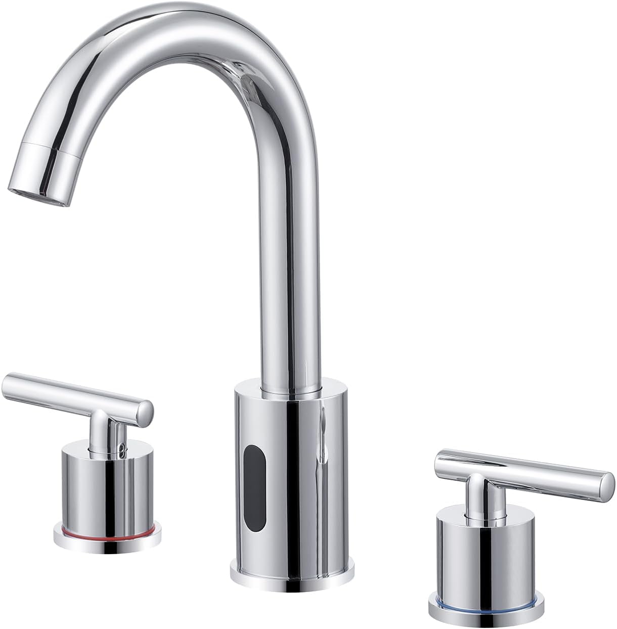 Charmingwater Touchless Bathroom Faucet for 3 Hole, 8 Inch Widespread ...