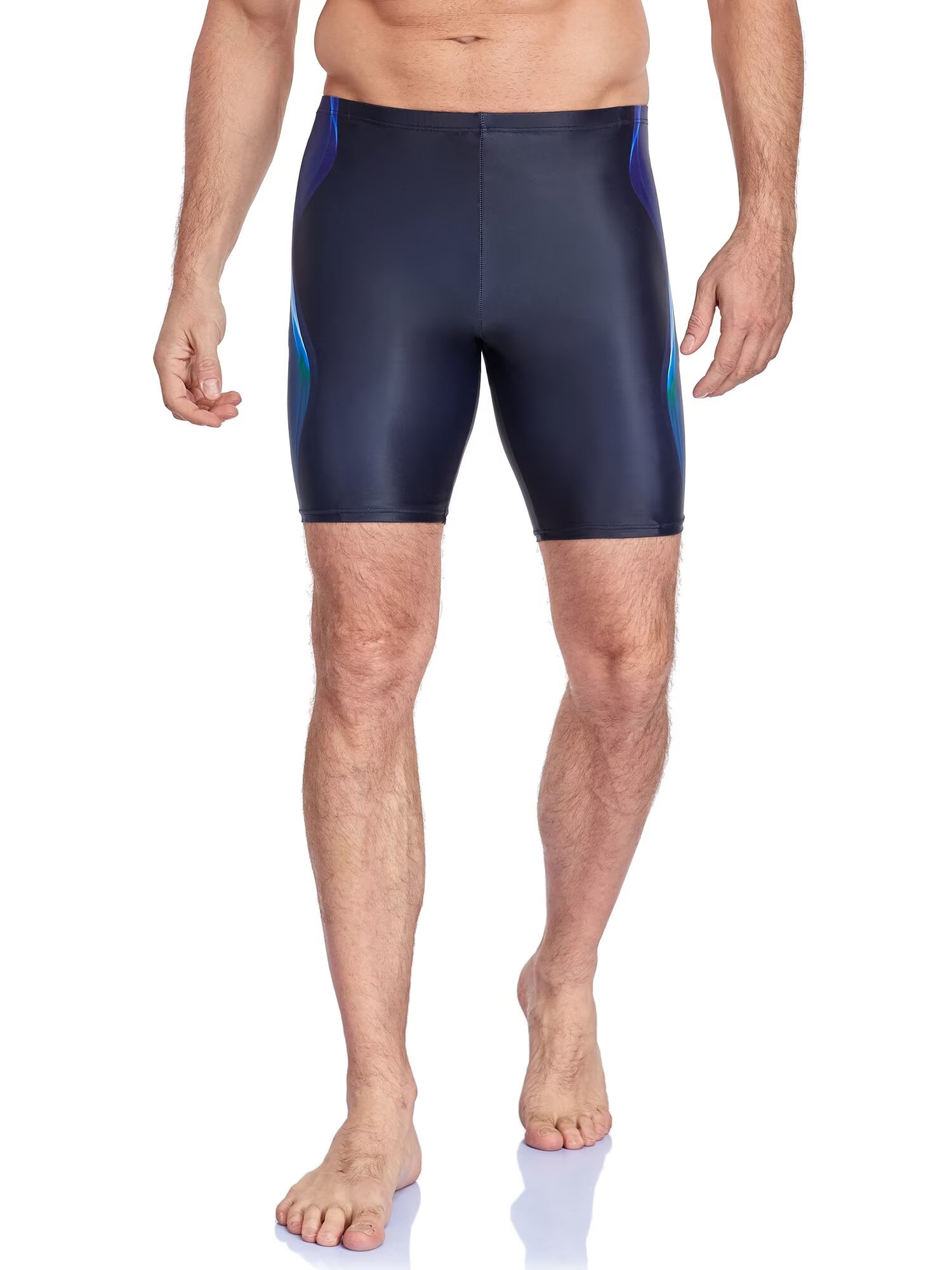 Charmo Men's Thight Swimming Shorts Quick Dry Athletic Swim Trunks High ...