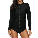 Charmo Rash Guard Long Sleeve UV Protection Swimsuits Tops - Walmart.com