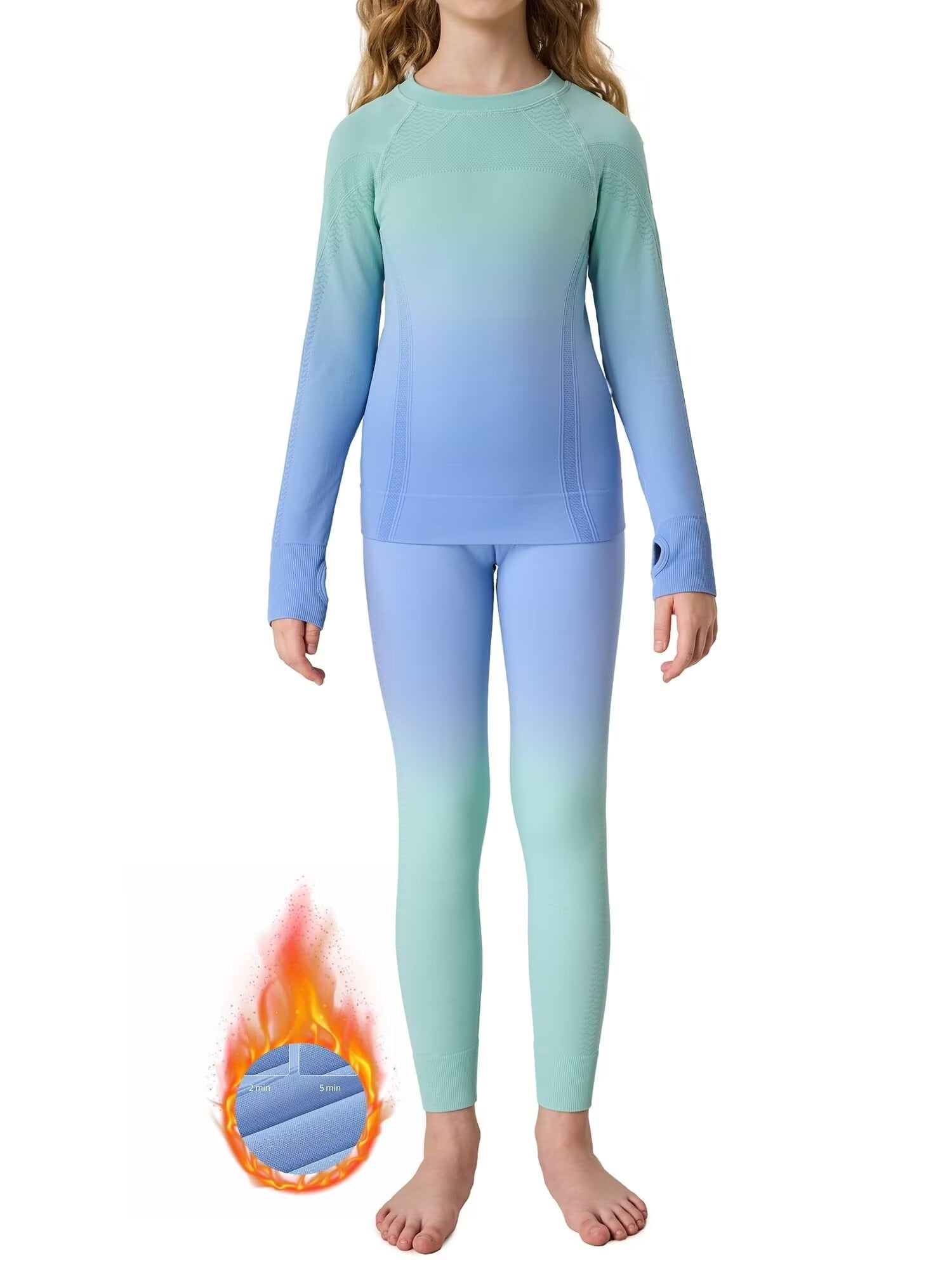 Charmo Thermal Outfit Sets for Kids Athletic Long Base Layer Girls Boys ...
