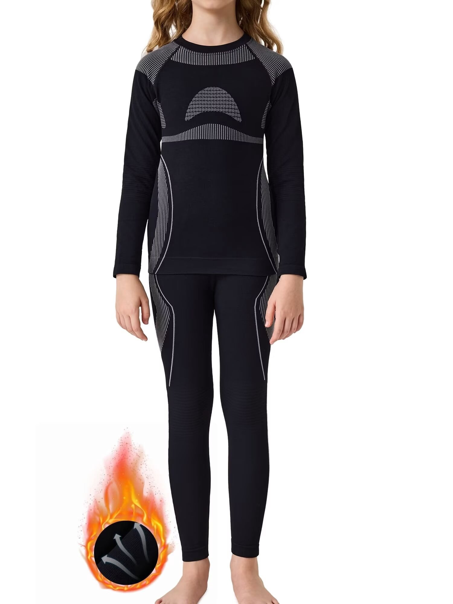 Charmo Thermal Outfit Sets for Kids Athletic Long Base Layer Girls Boys ...