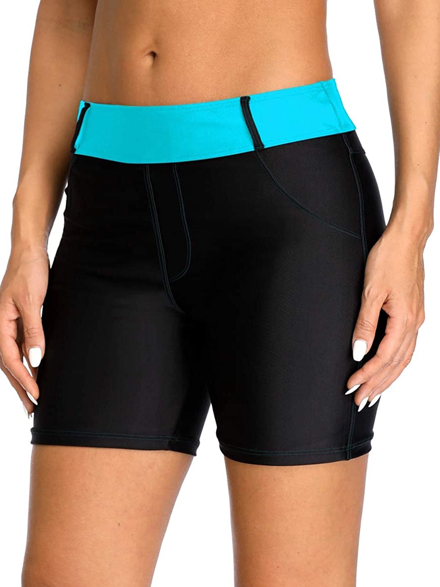 Charmo Womens Swim Shorts High Waist Swimsuits Shorts Swim Short with ...