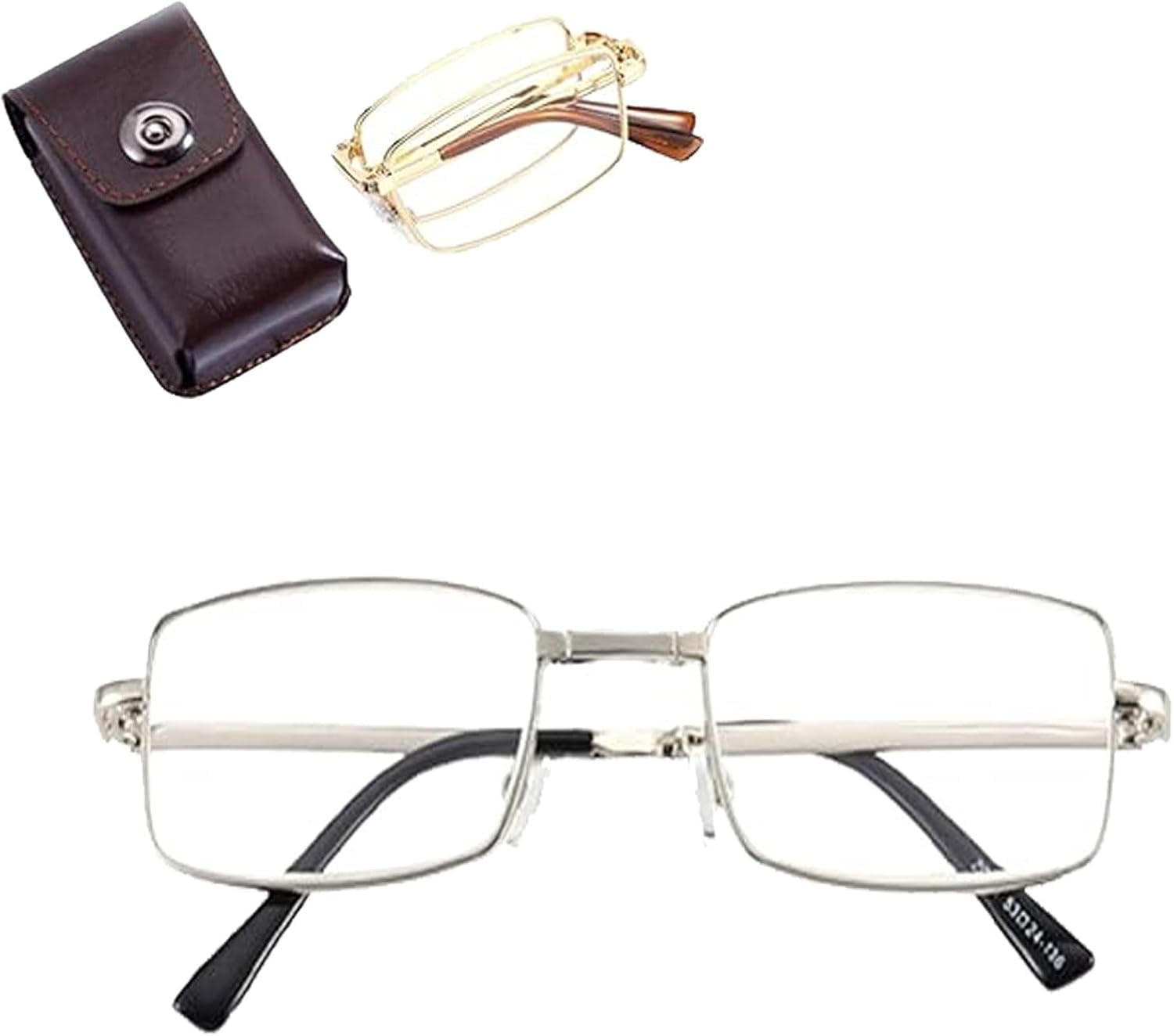 Charmoo Glasses, Ultra Portable Folding Reading Glasses with Case ...