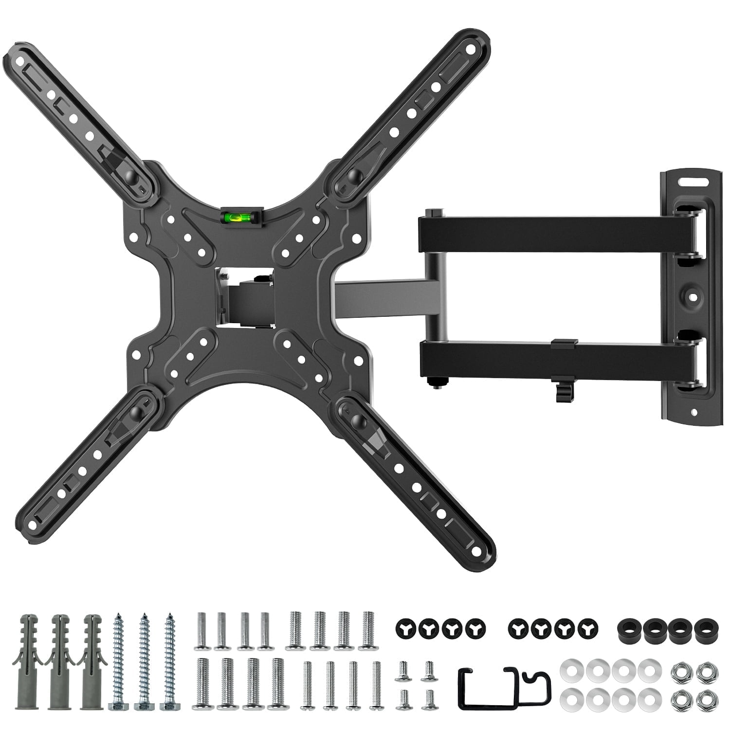 Charmount 3703X Lockable Position Wall Mount for 1 TV, TV Tilt Mount ...