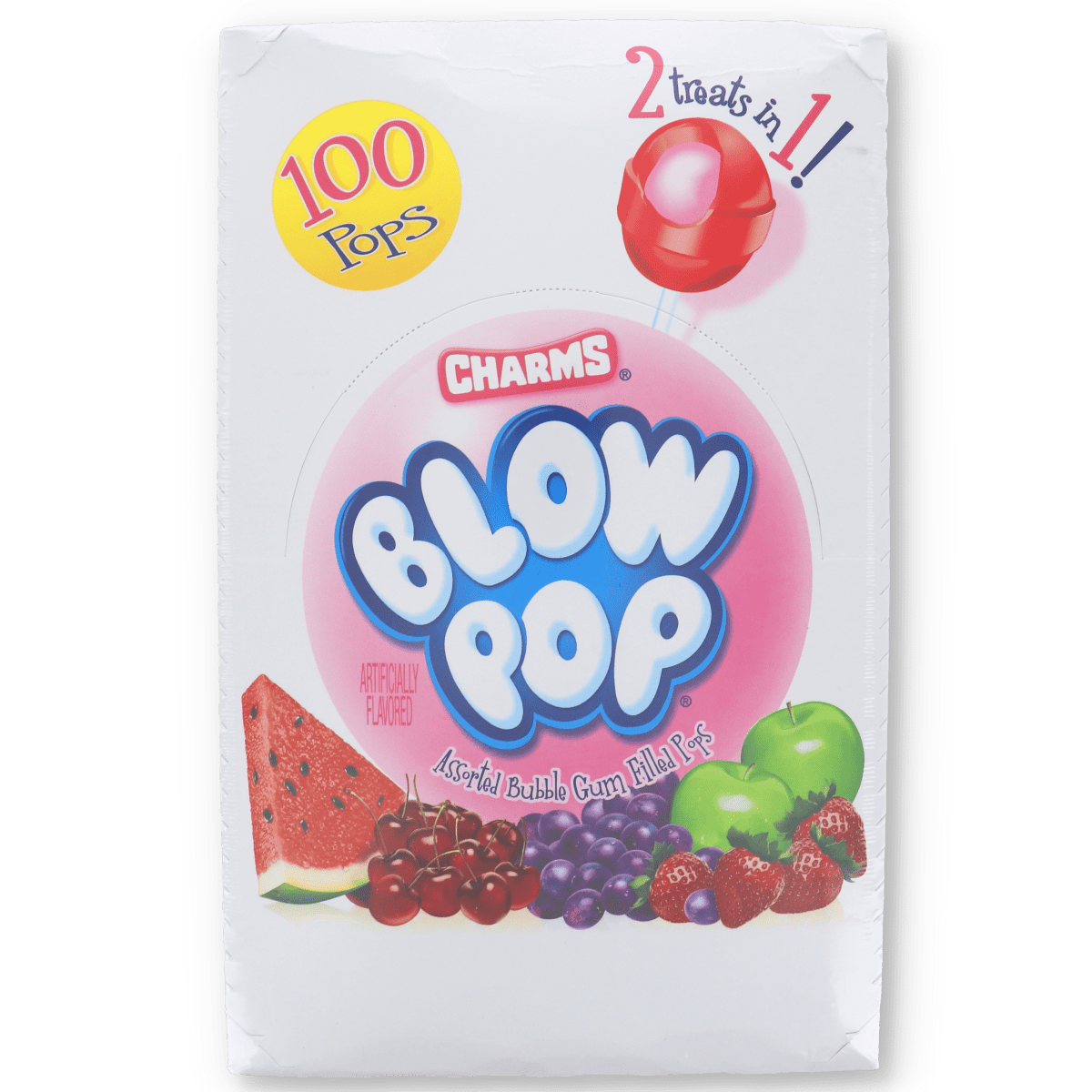 Charms Blow Pop Assorted Flavors - 100 Pack - Walmart.com