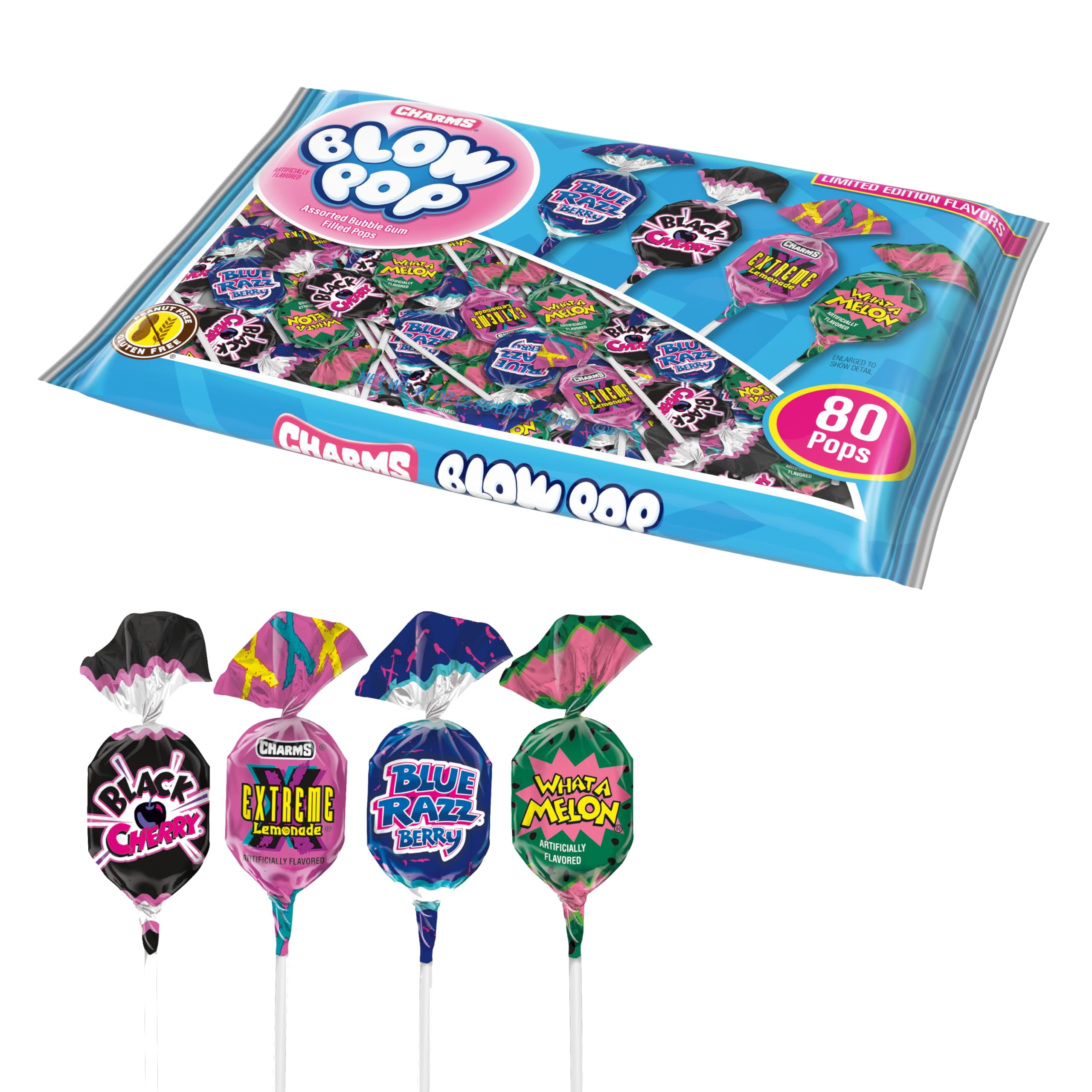 Charms Blow Pop Lollipops BCF26 Limited Edition Assortment - Blue ...
