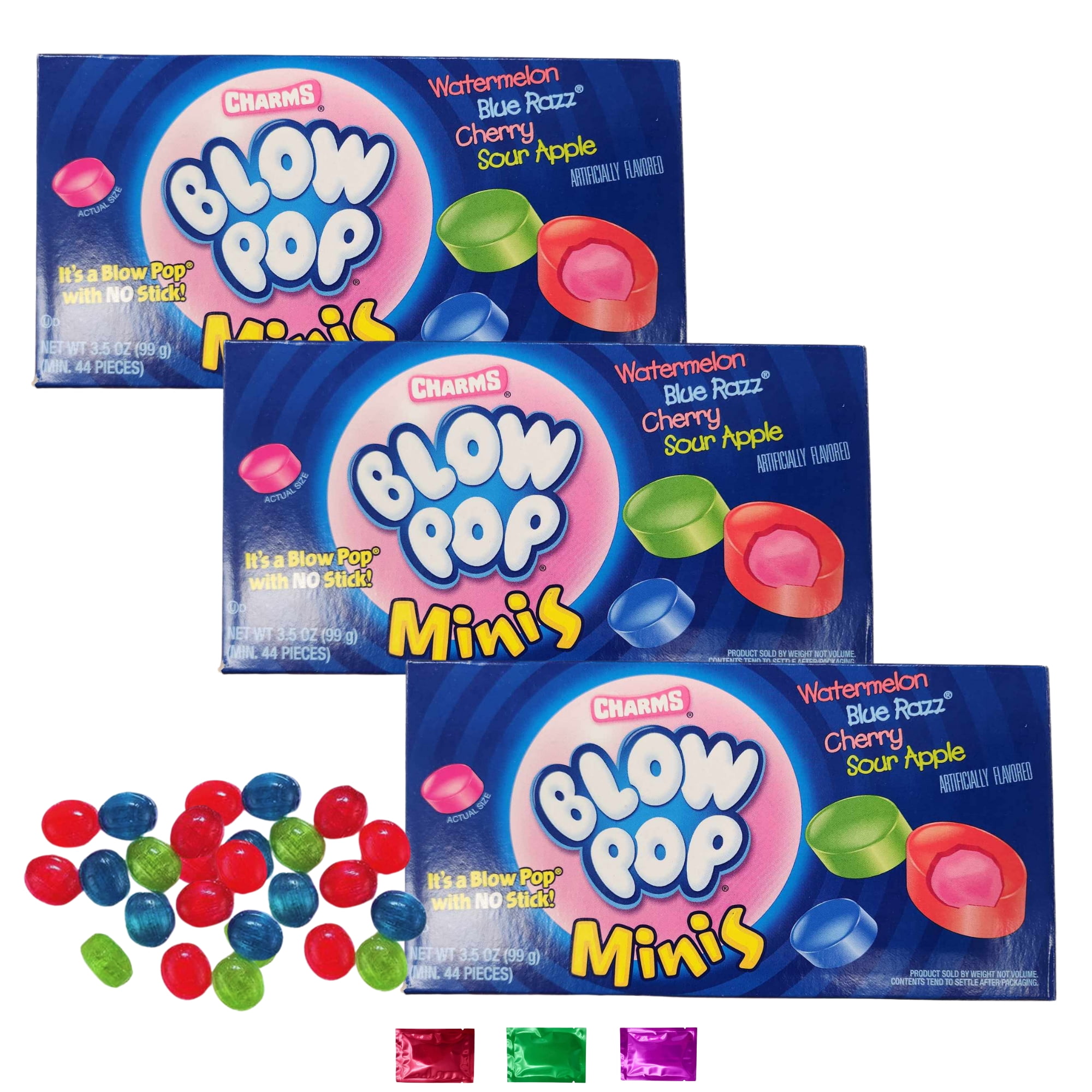 Charms Blow Pop Minis Hard Candy, No Sticks Candies, Party Favor ...