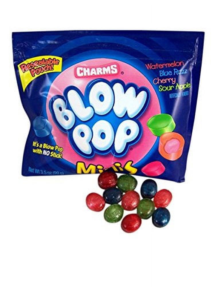 Charms Blow Pops Minis Candy, Hard Candy with Bubble Gum Filling, 3.5 ...