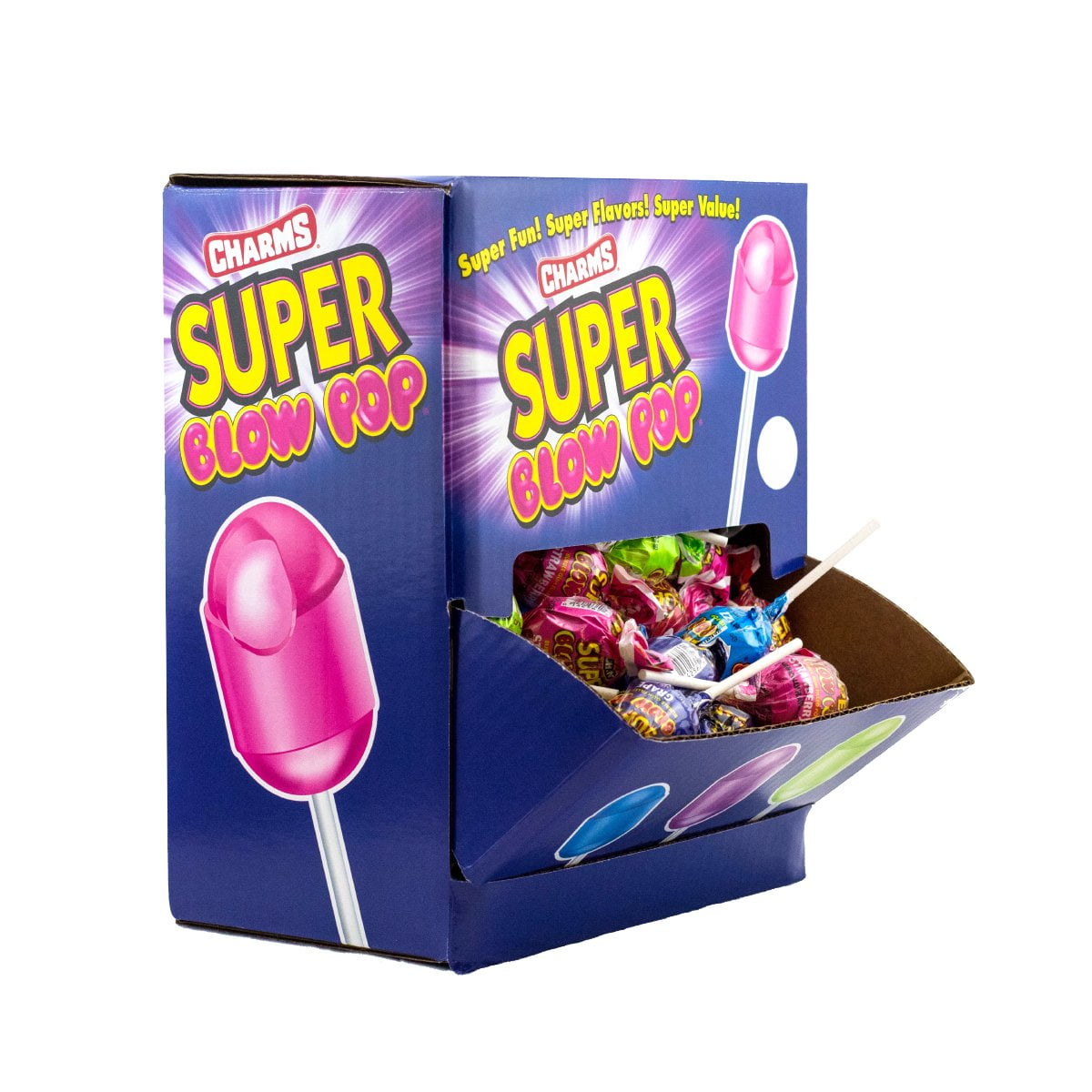 Charms Blow Pops Super Blow Pops, 7.69 Pounds, 100 Count - Walmart.com