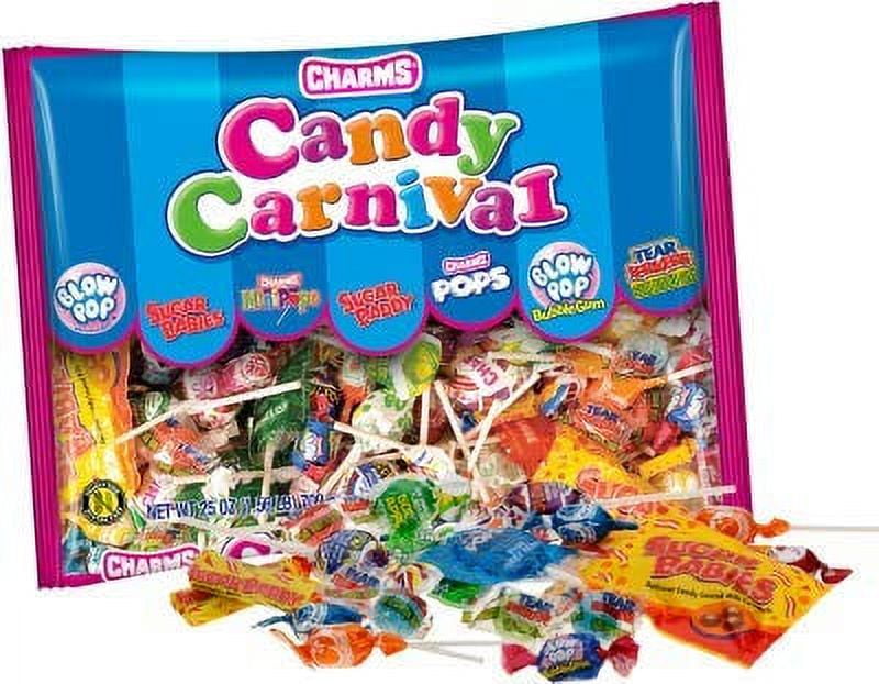Charms Candy Carnival, 35 OZ, Blow Pops, Sugar Babies, MiniPops, Peanut ...