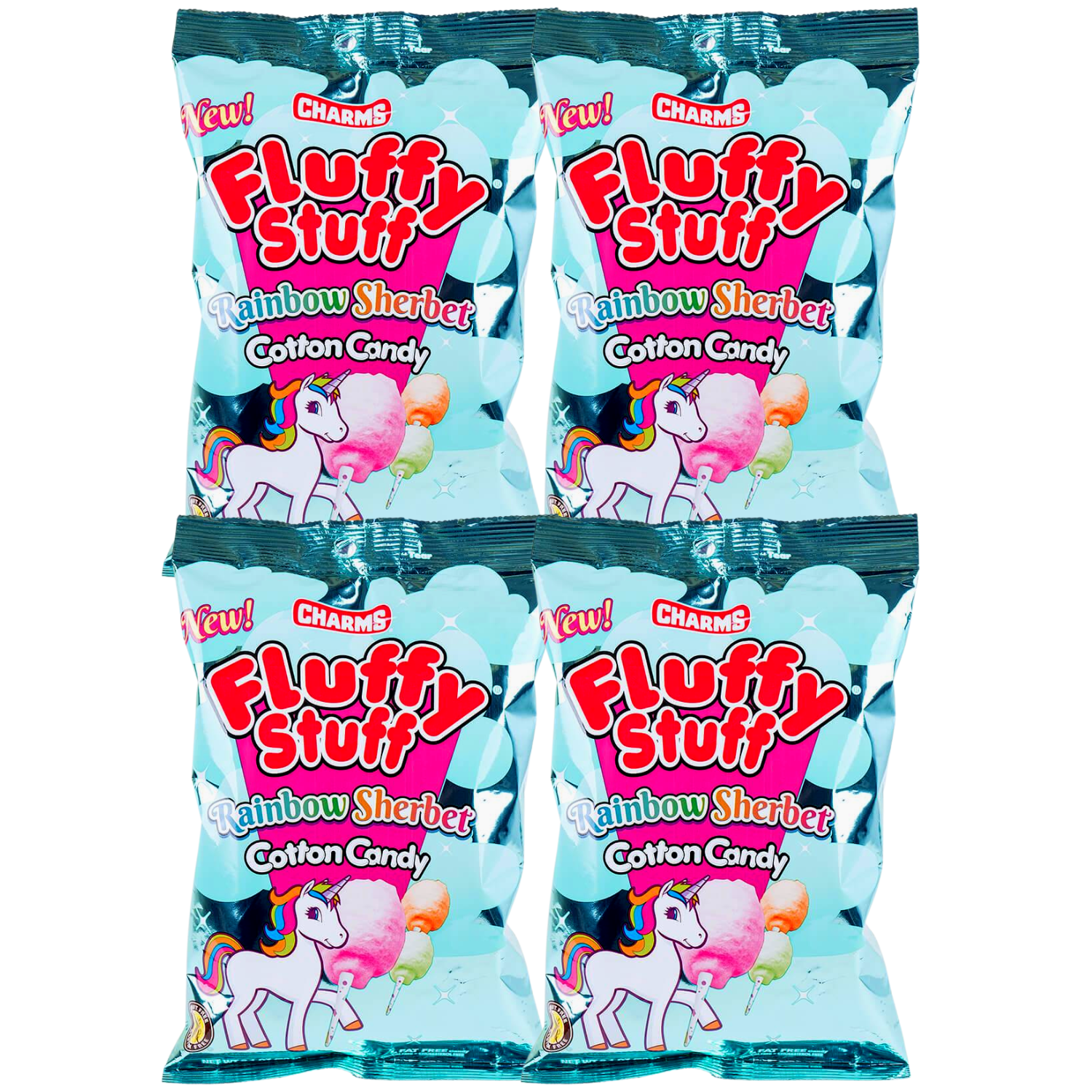 Charms Fluffy Stuff Rainbow Sherbet Cotton Candy Peanut Gluten Free Kid ...