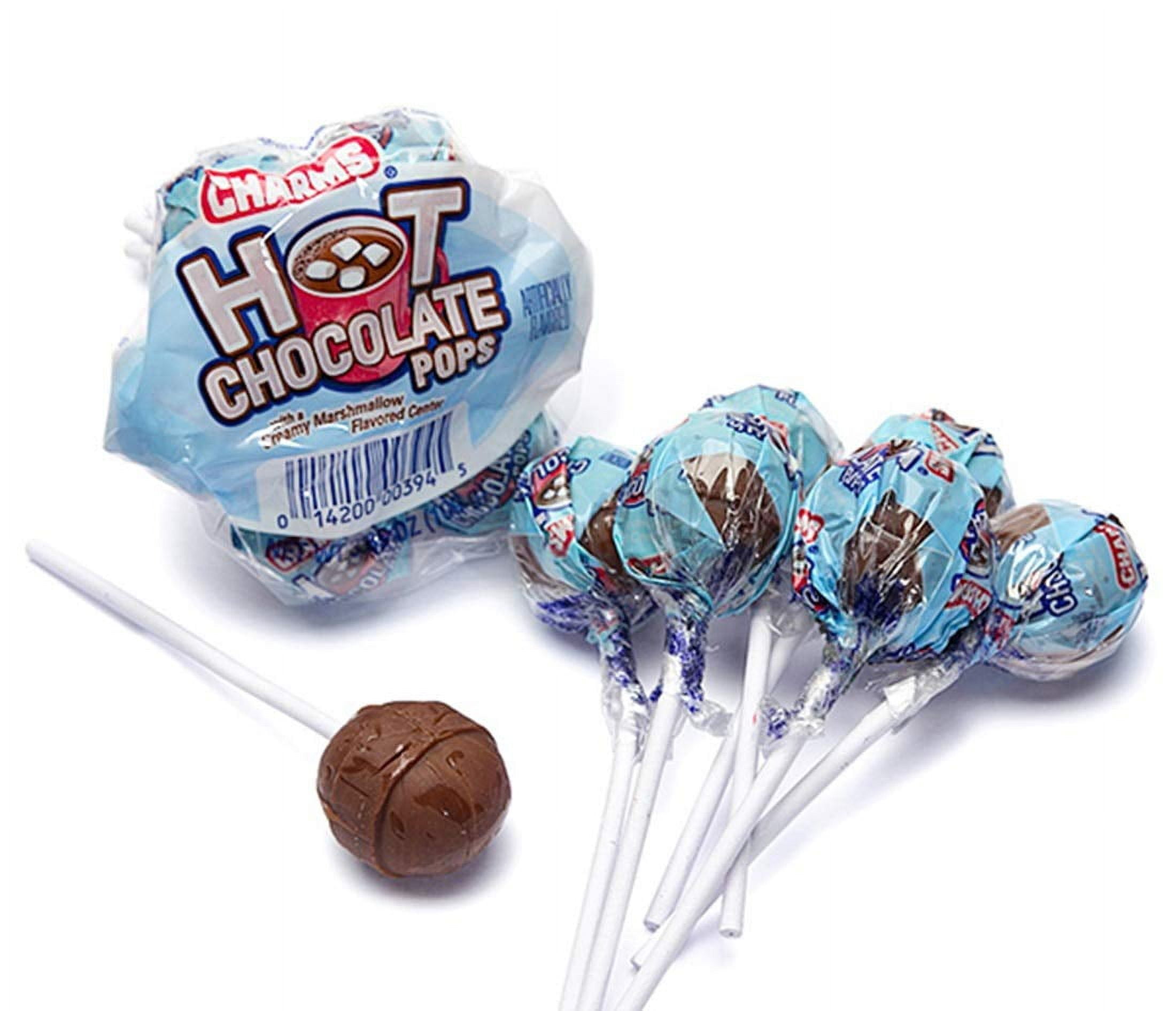Charms Hot Chocolate Pops with Marshmallow Flavored Center, Bundles of ...