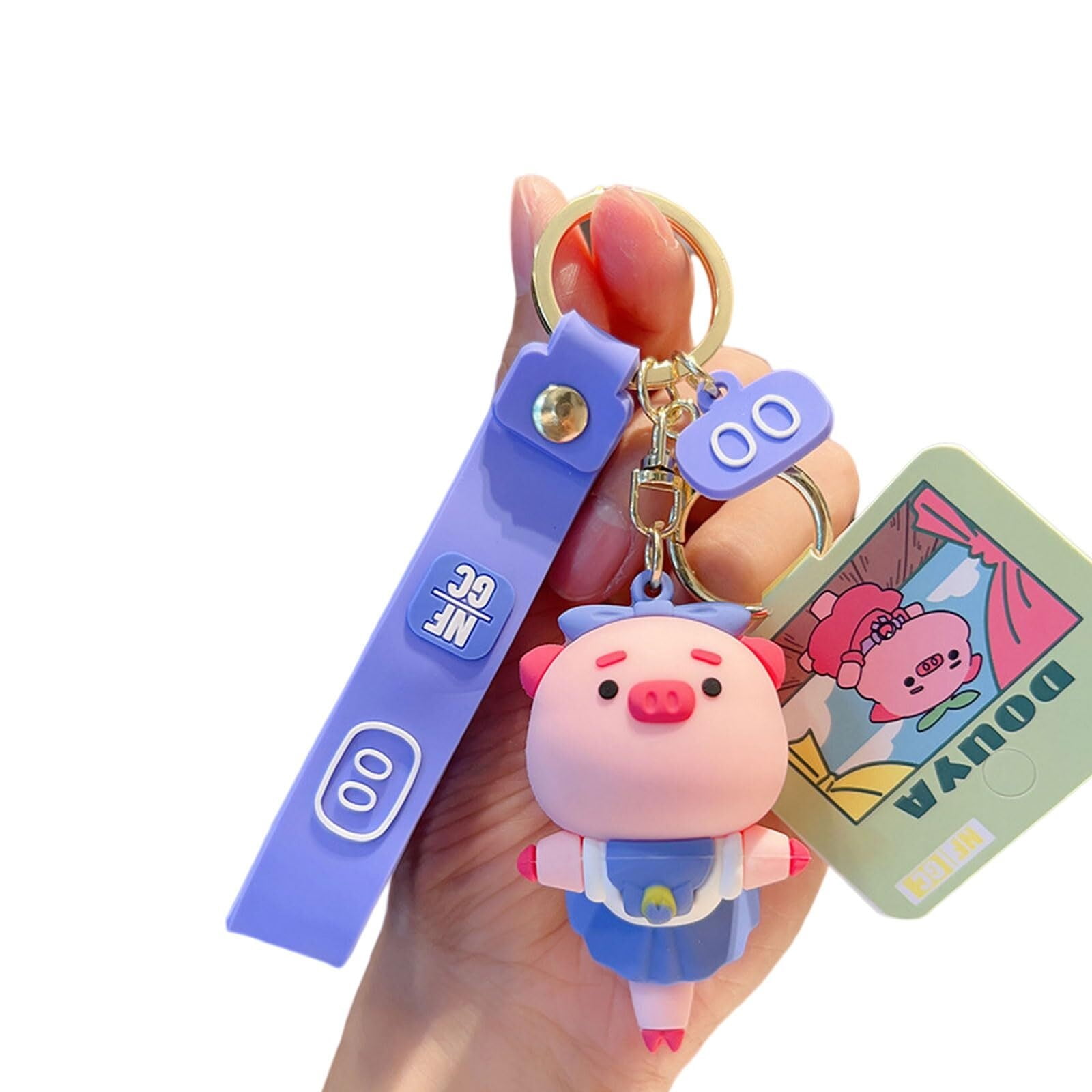 Charms Keychain, Cute Kawaii Happy Monkey Design Decoration Keychain ...