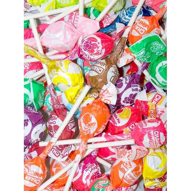 Charms Mini Pops - 18 Flavor Assortment - Fruit Flavored Miniature ...