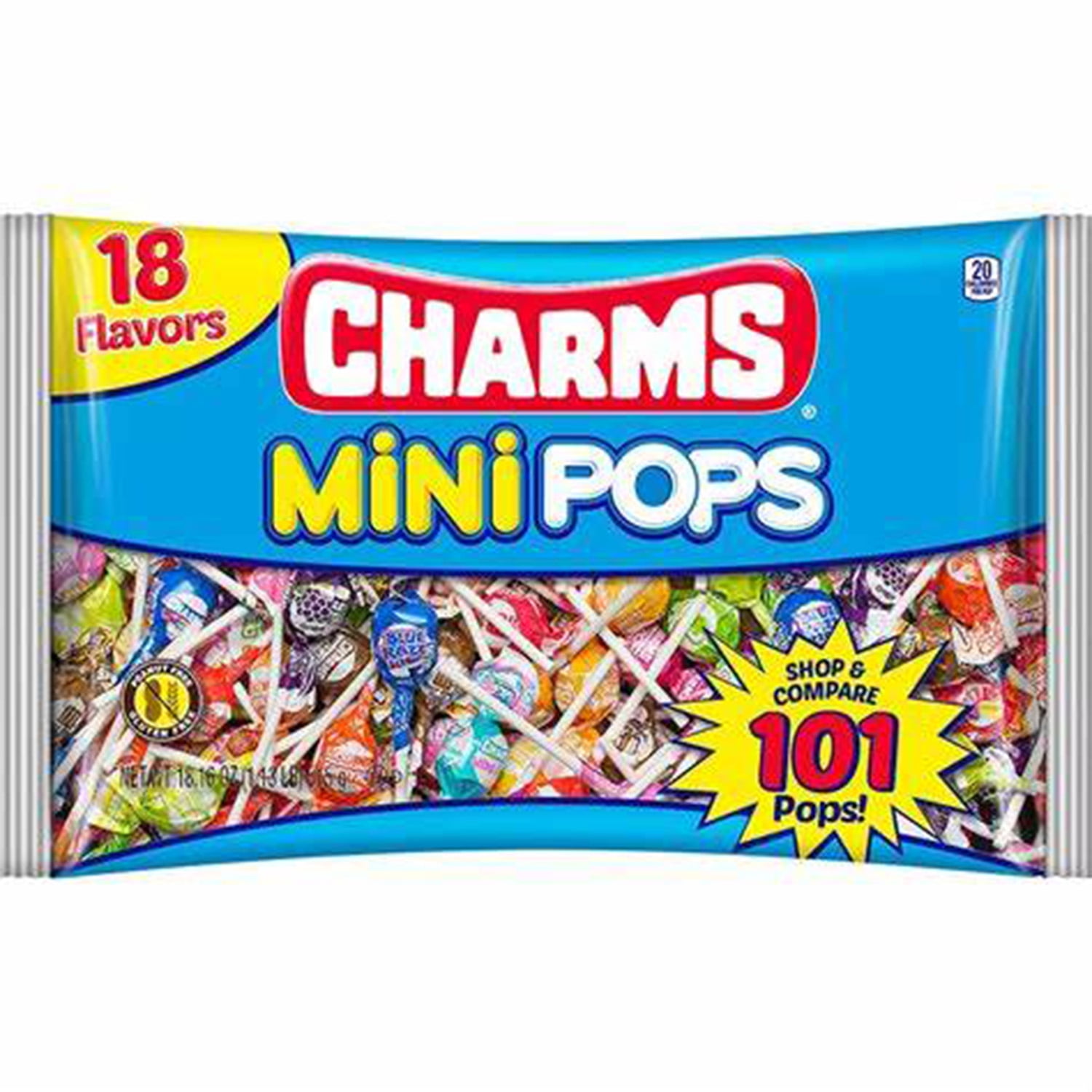 Charms Mini Pops 101ct Bag - Walmart.com