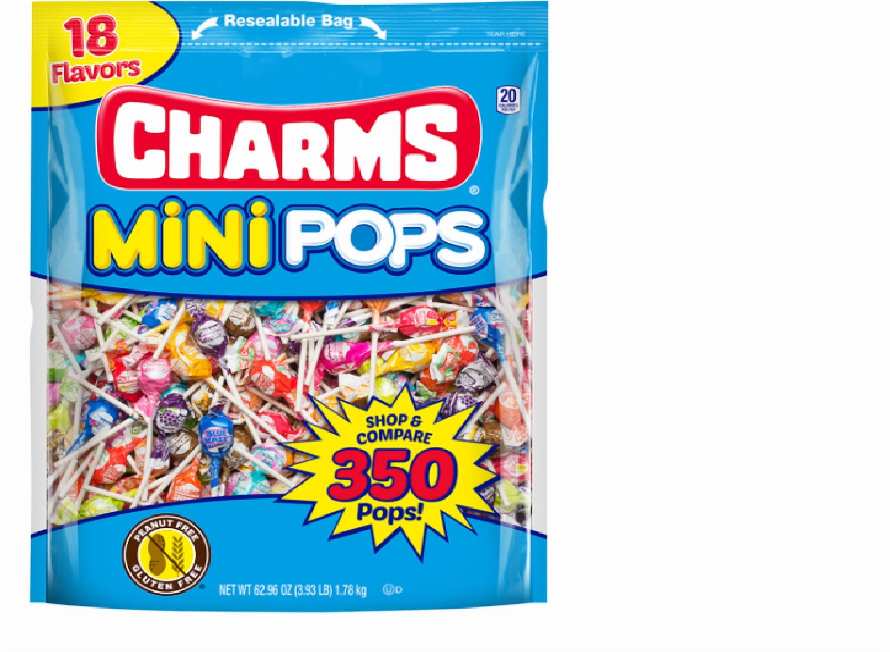 Charms Mini Pops, Assorted Flavors, 350 ct - Walmart.com