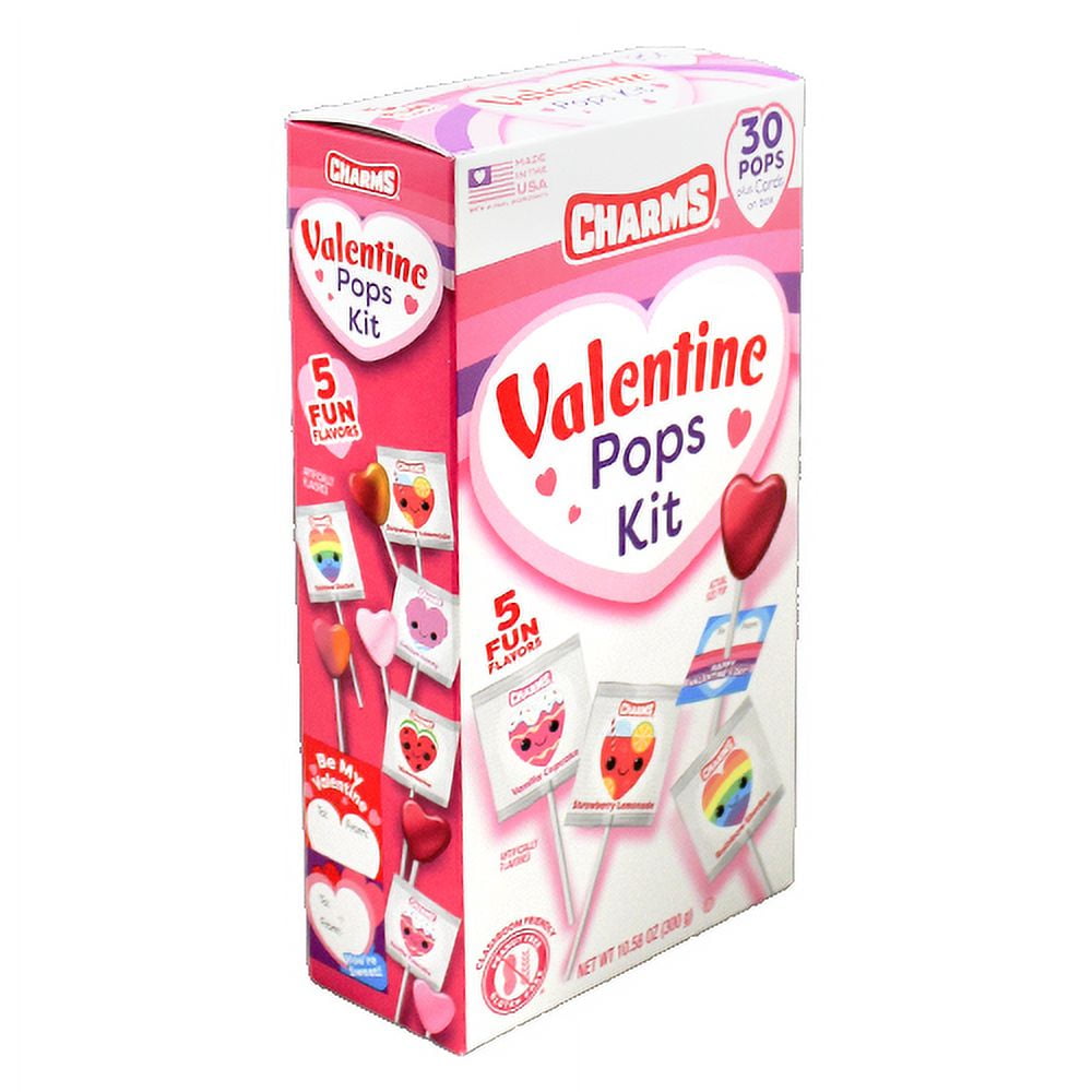 Charms Pop Valentine's Day 30 Count 10.58 oz. Box - Walmart.com